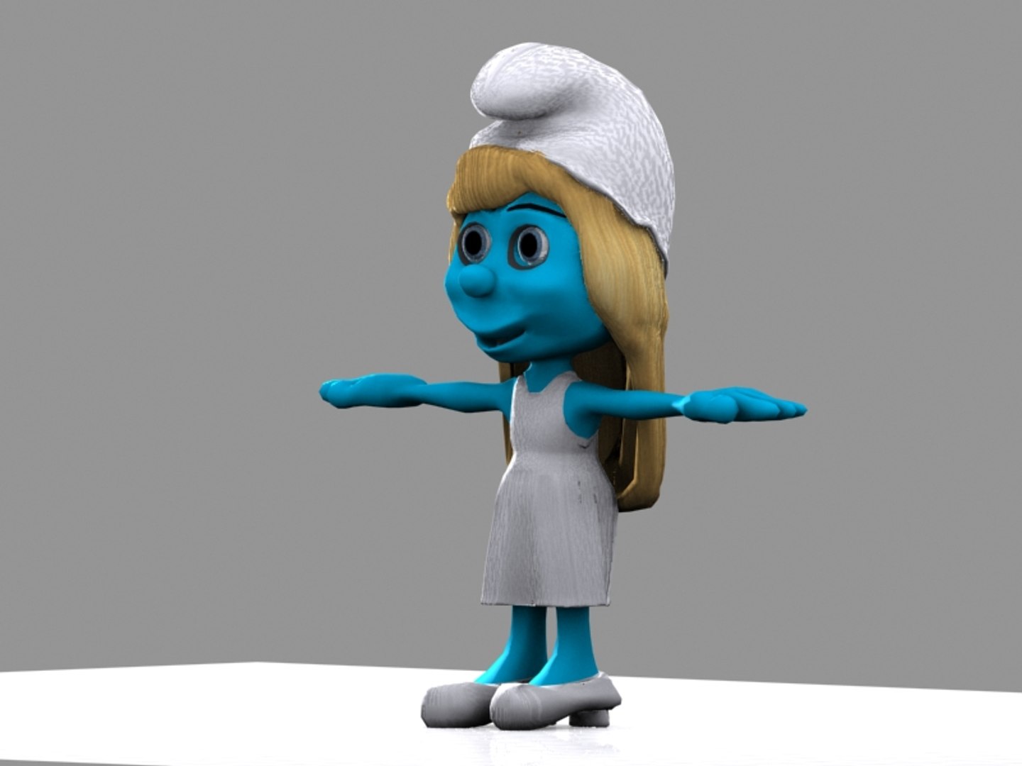 smurfette smurf 3d max