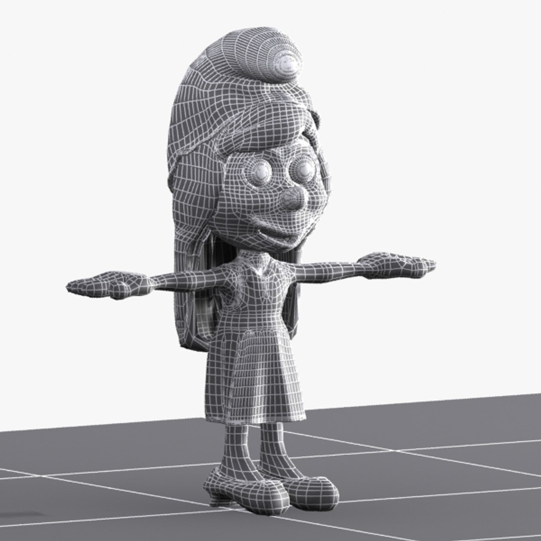 Smurfette Smurf 3d Max