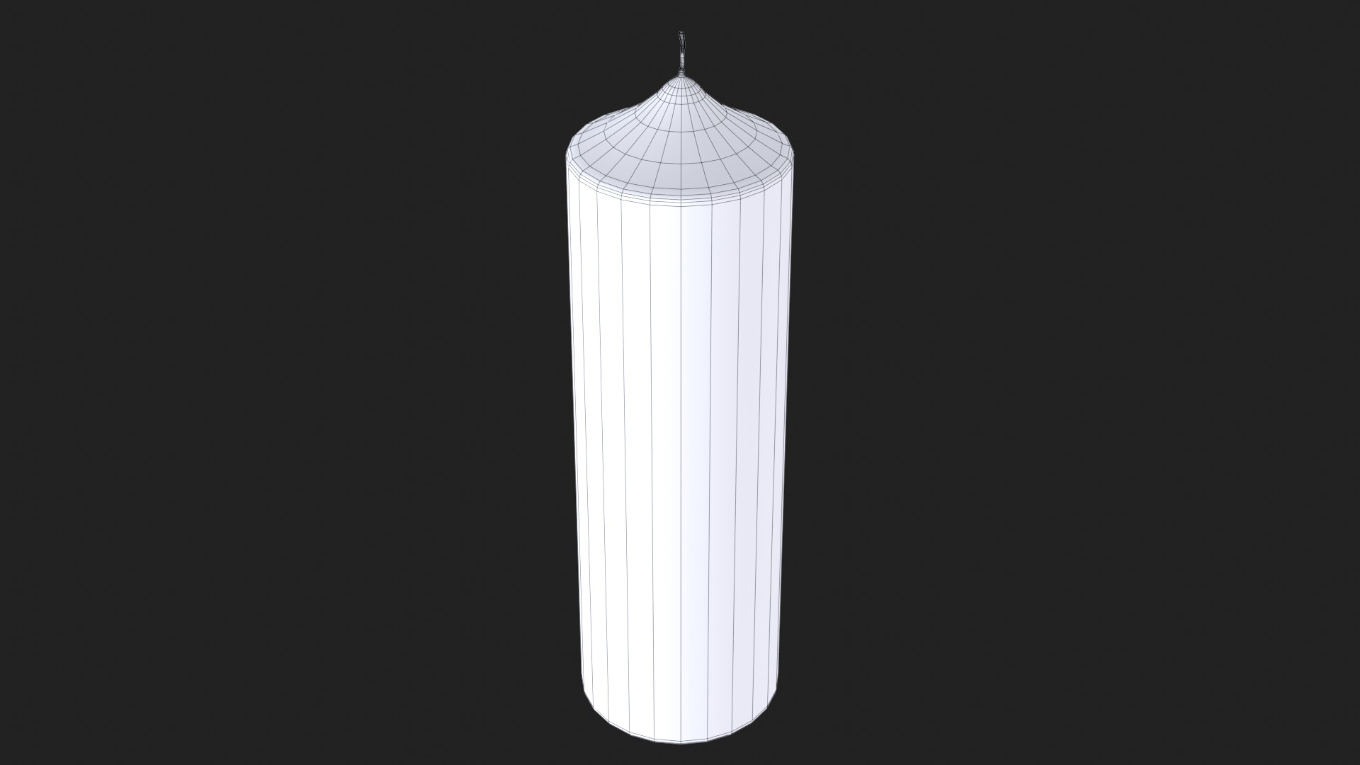 3D Red Fat Candle - TurboSquid 2140759