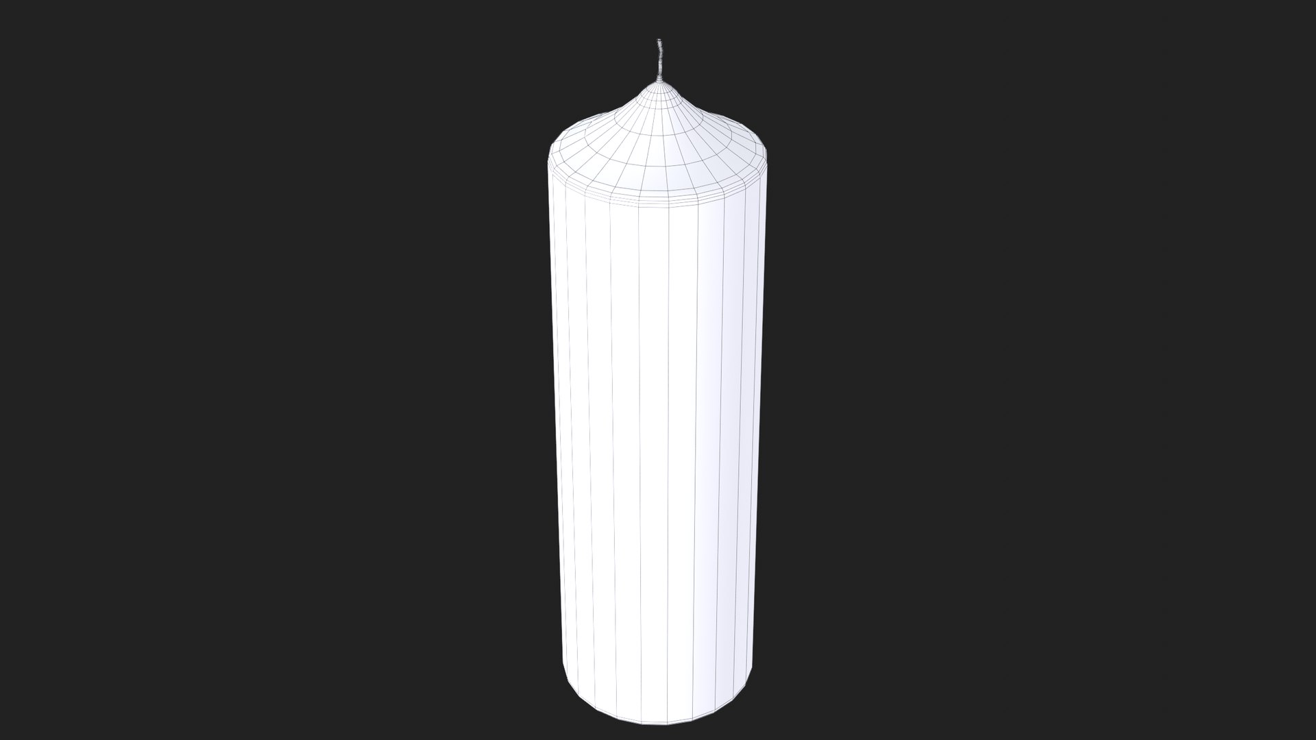3D Red Fat Candle - TurboSquid 2140759