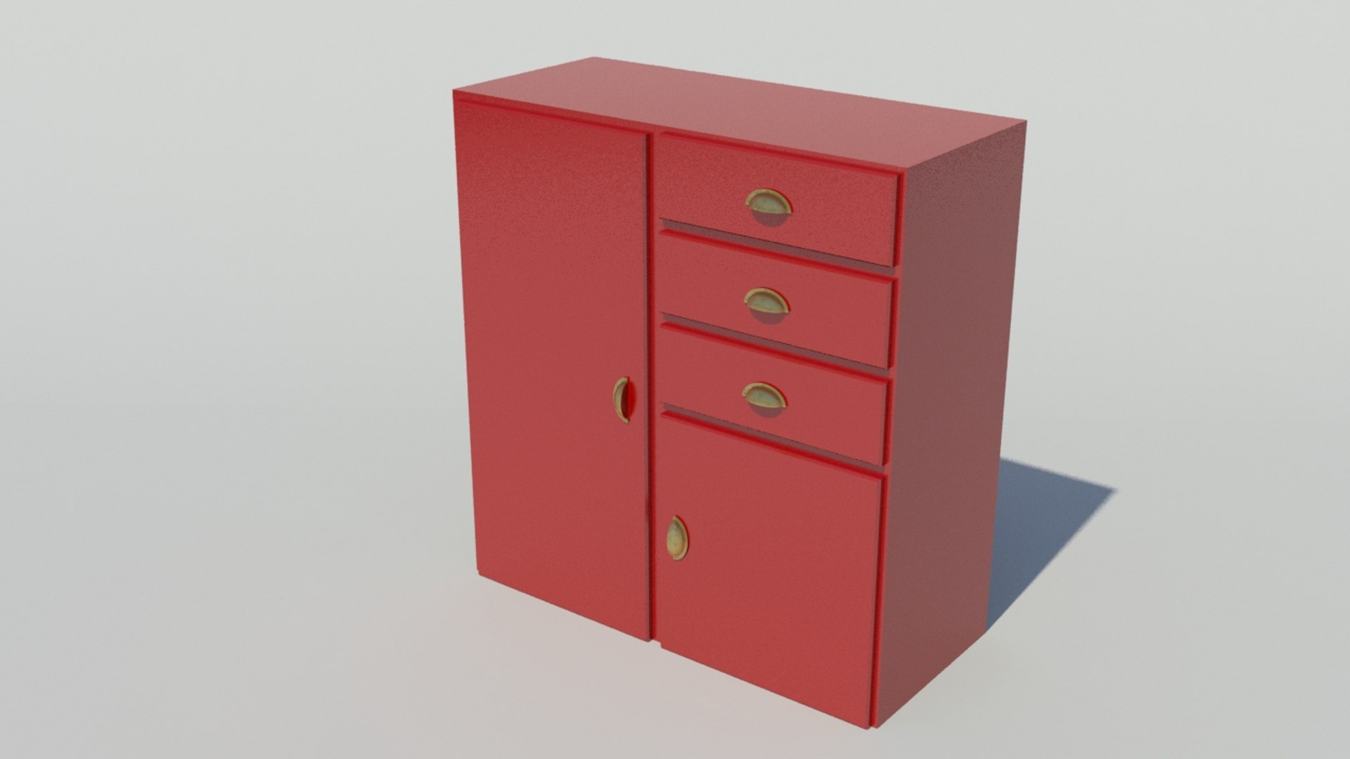 3d Model Of Kitchen Cupboards
