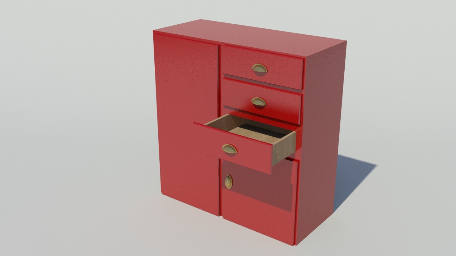 3d Model Of Kitchen Cupboards