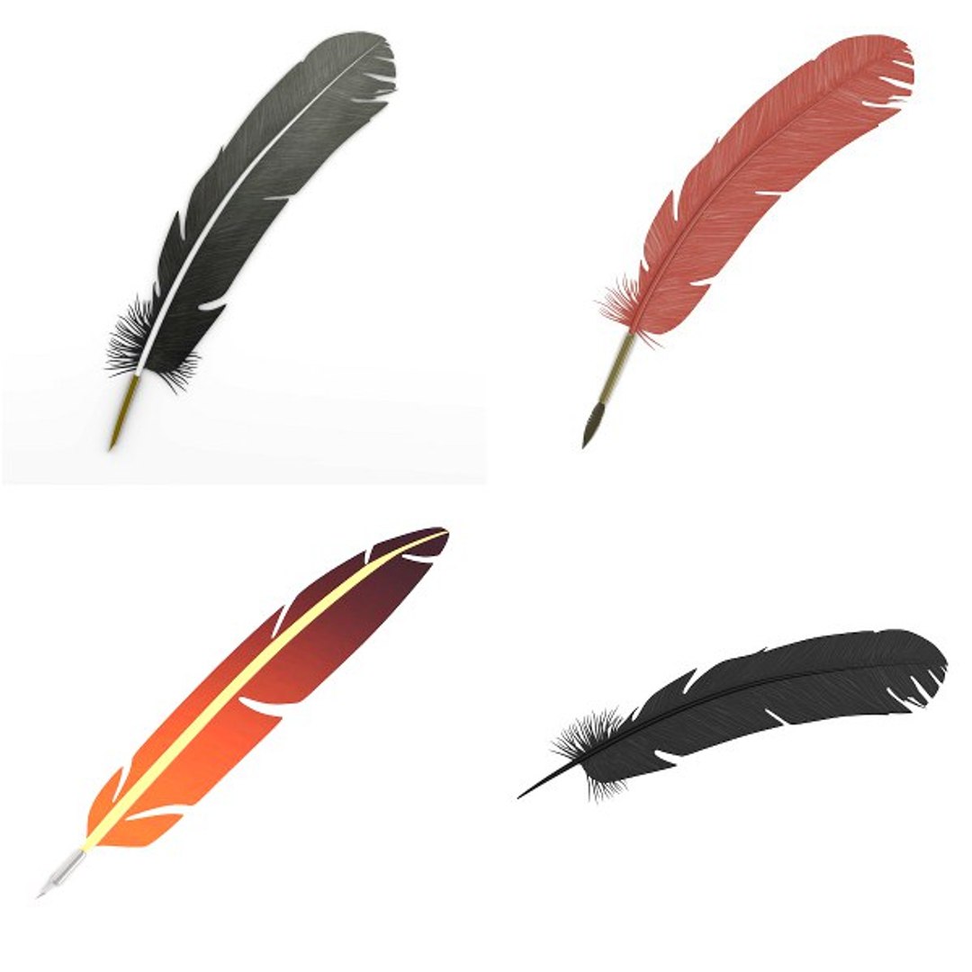 3d quills model