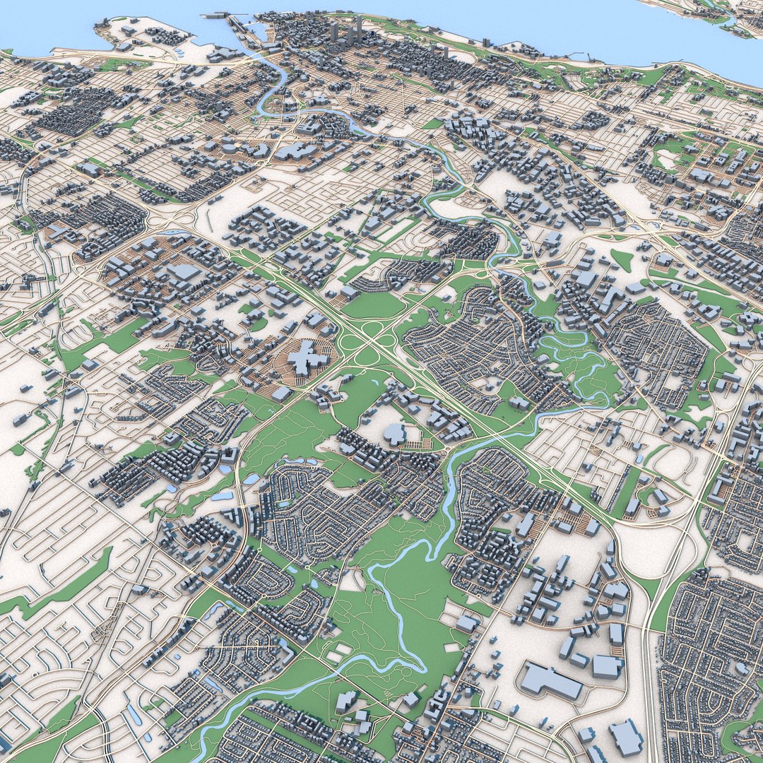 3D Quebec City Canada - TurboSquid 2309468