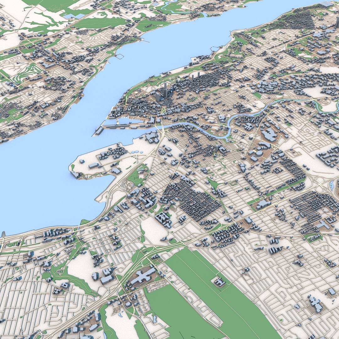 3D Quebec City Canada - TurboSquid 2309468