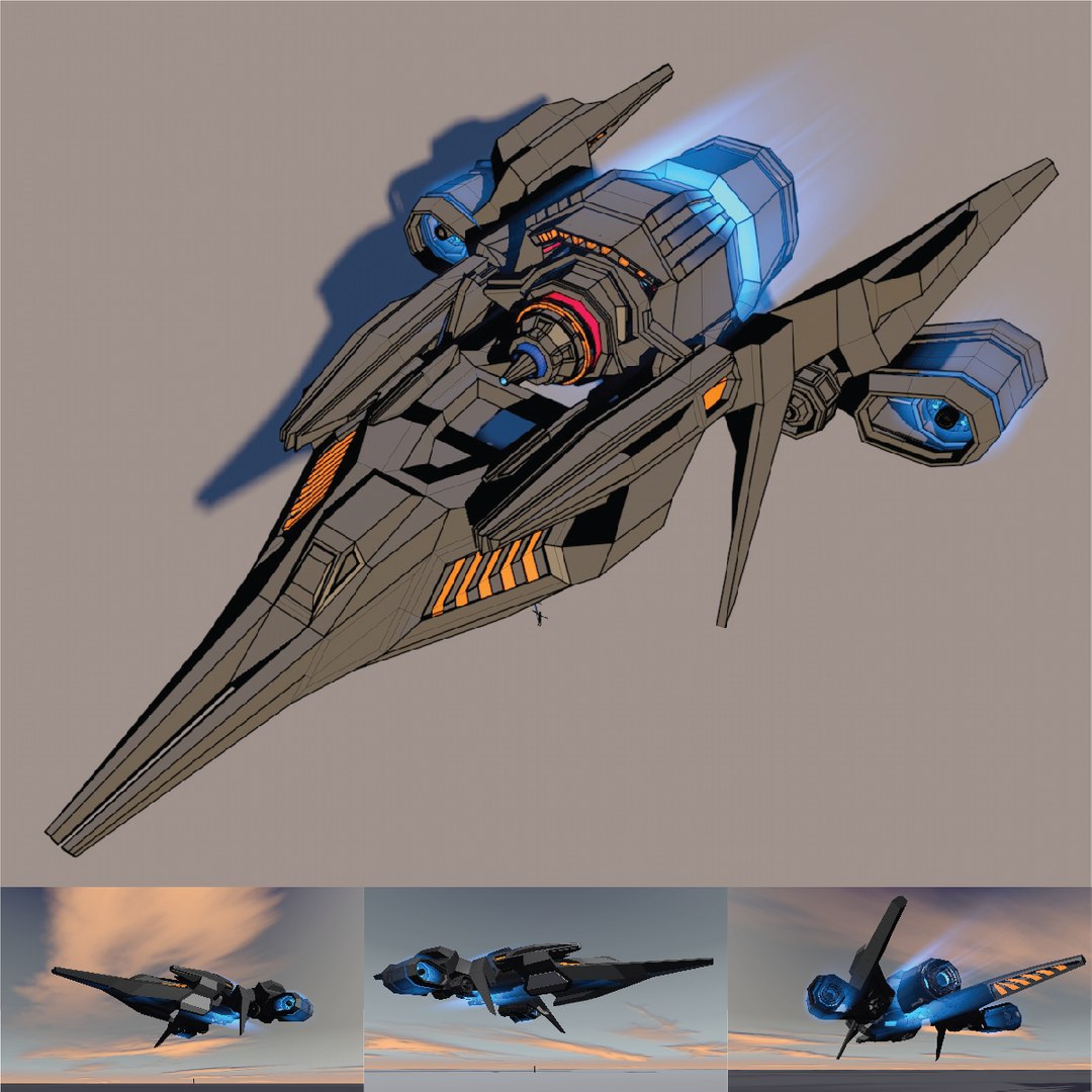 3D Sci Fi Spaceship Model - TurboSquid 2116050