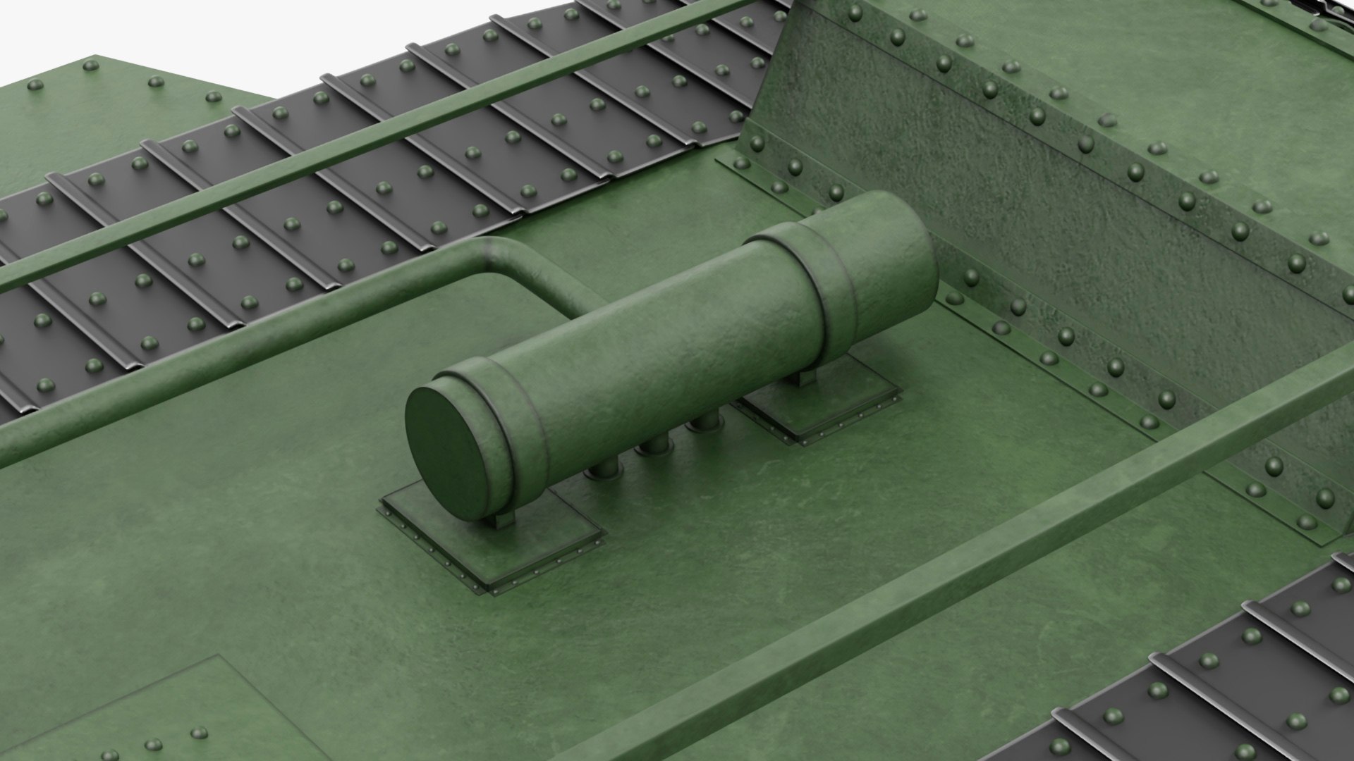 Tank MK 4 Male Green 3D Model - TurboSquid 2238357