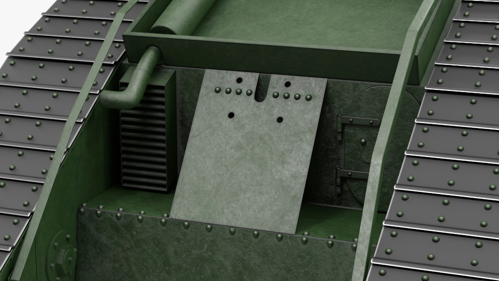 Tank MK 4 Male Green 3D Model - TurboSquid 2238357