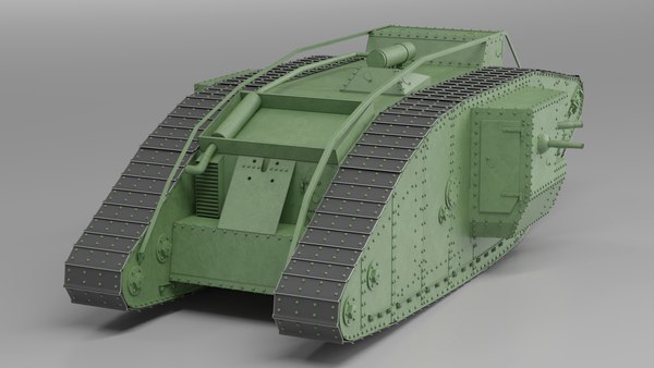 modelo 3d Tanque MK 4 Macho Verde - TurboSquid 2238357