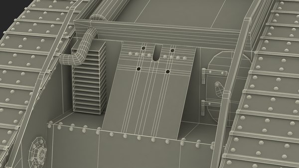 modelo 3d Tanque MK 4 Macho Verde - TurboSquid 2238357