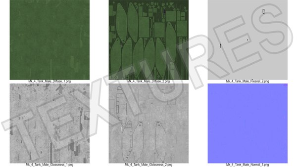 modelo 3d Tanque MK 4 Macho Verde - TurboSquid 2238357