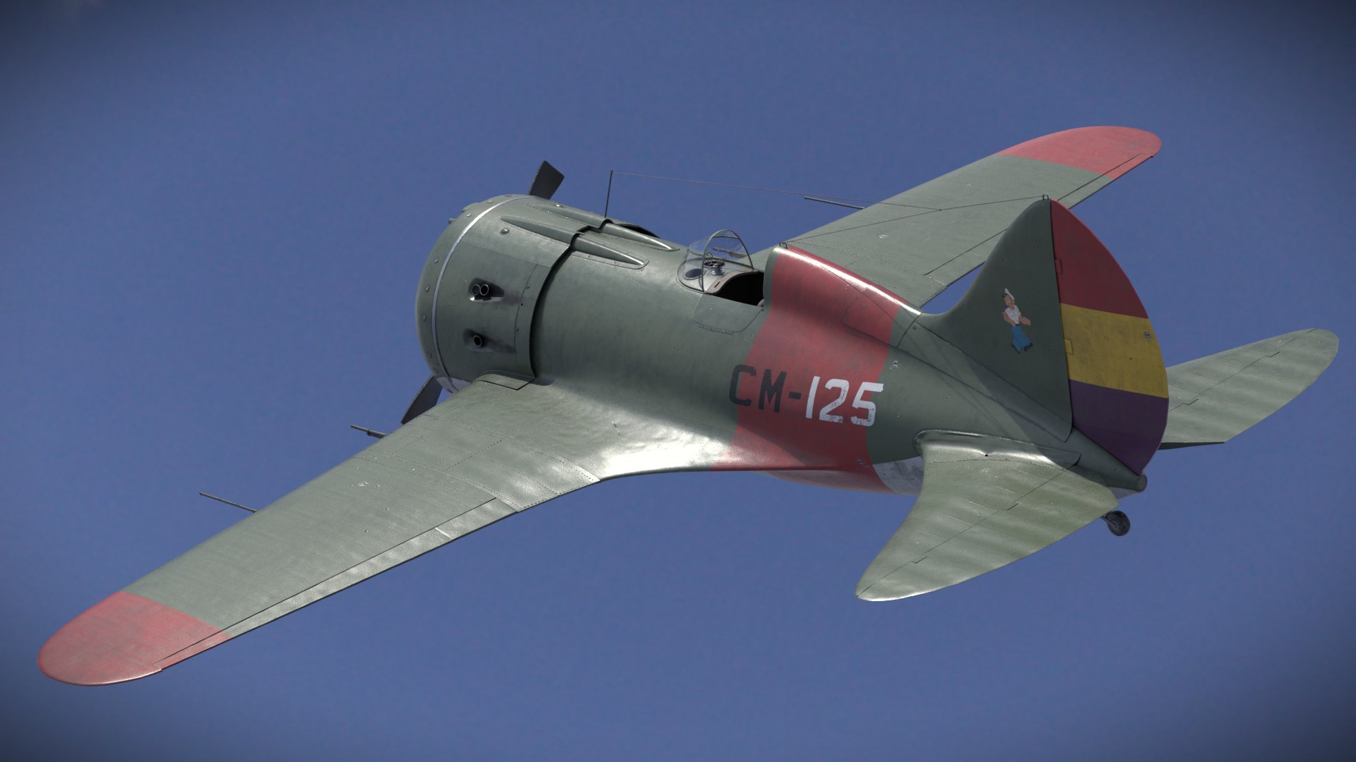 Polikarpov I-16 3D Asset - Mosca Rata Fighter Model - TurboSquid 2214154
