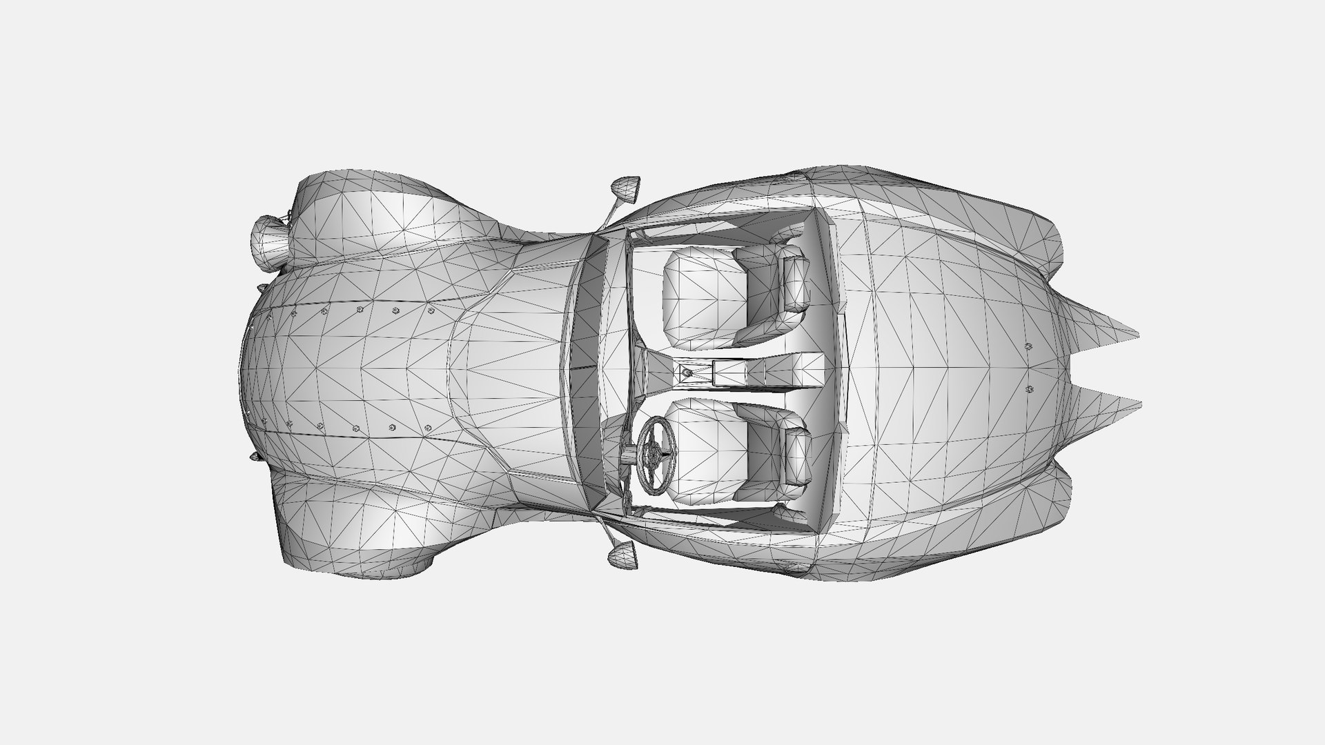 3D Black White Tuxedo Car Model - TurboSquid 1507238