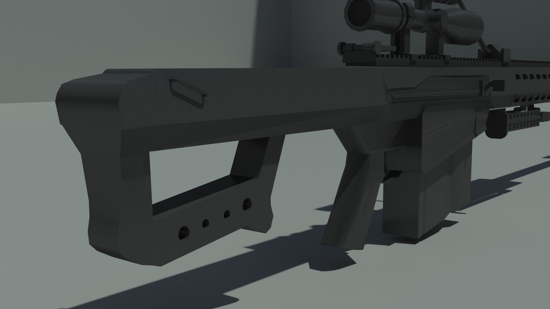 3d M 95 Barrett Sniper