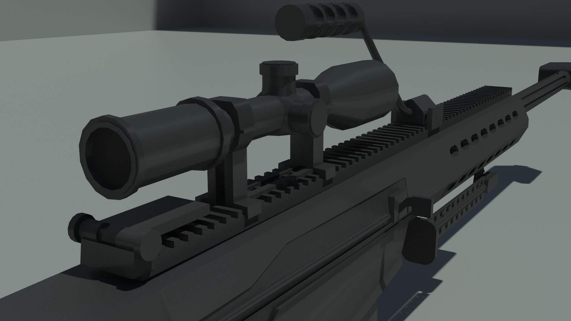 3d M 95 Barrett Sniper