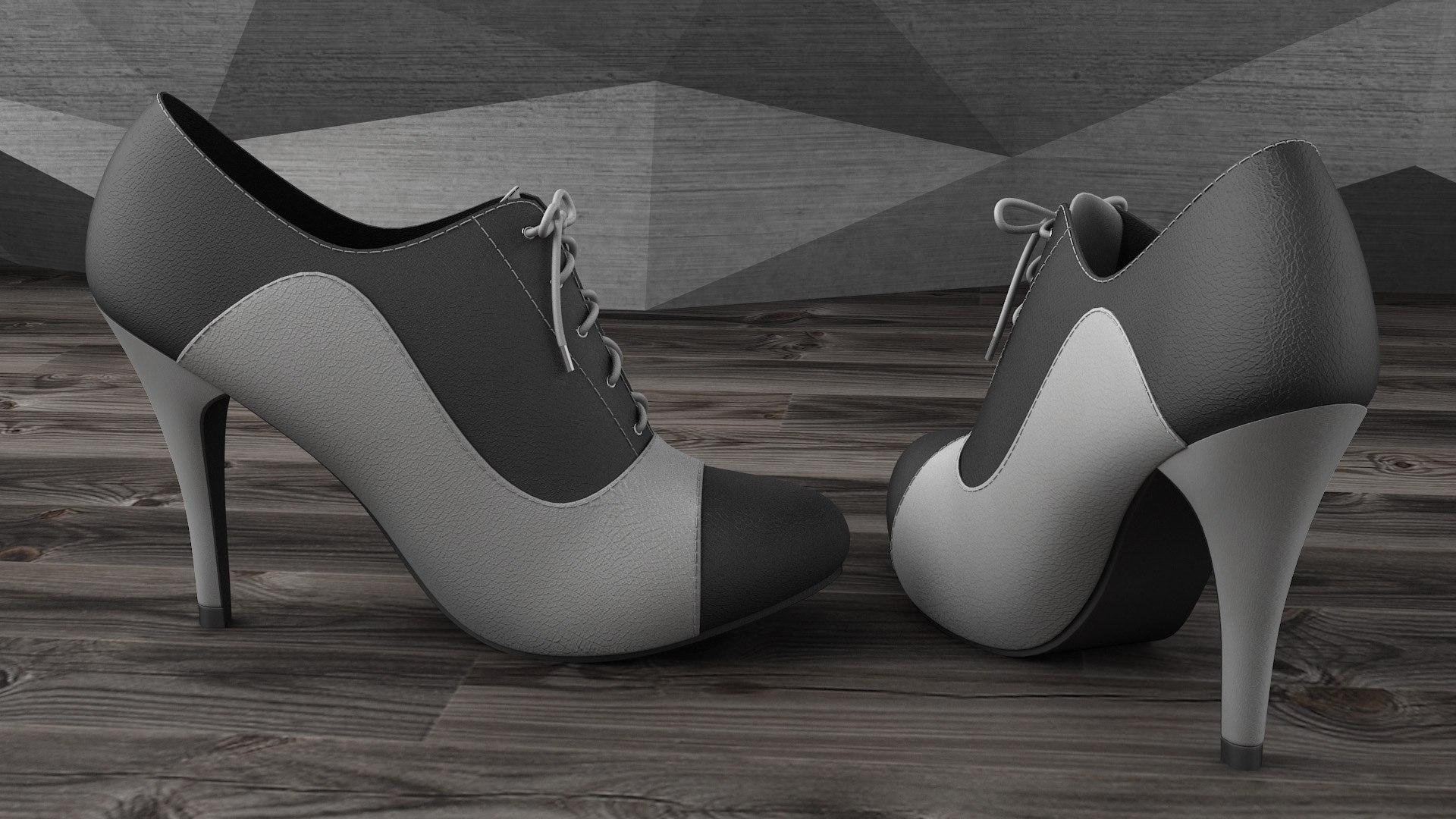 max heels black white