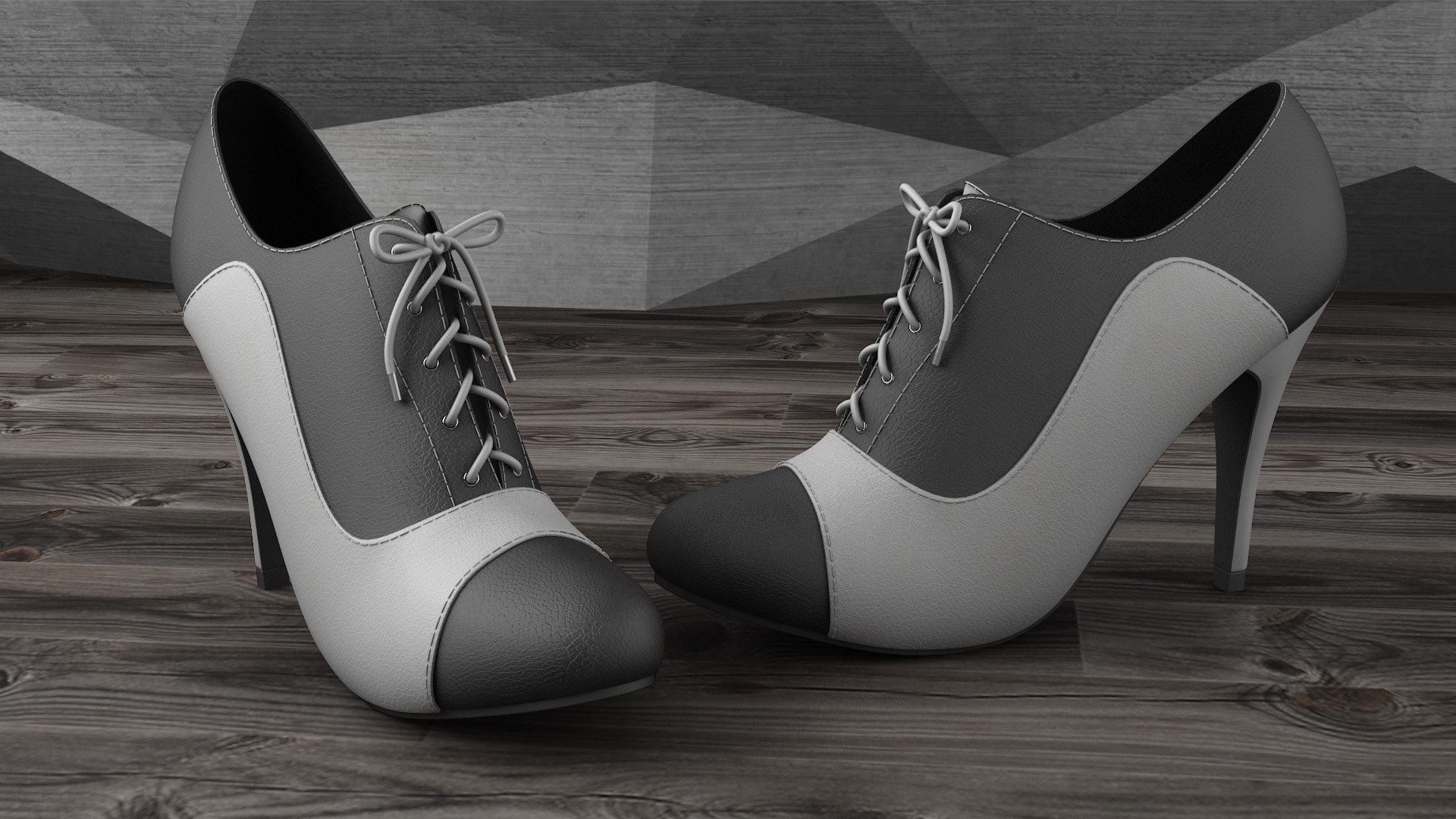 max heels black white