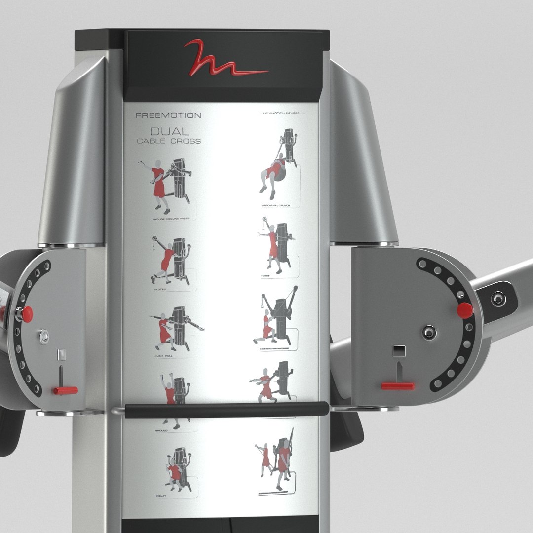 Gym Freemotion Cable Cross Model - TurboSquid 1499245