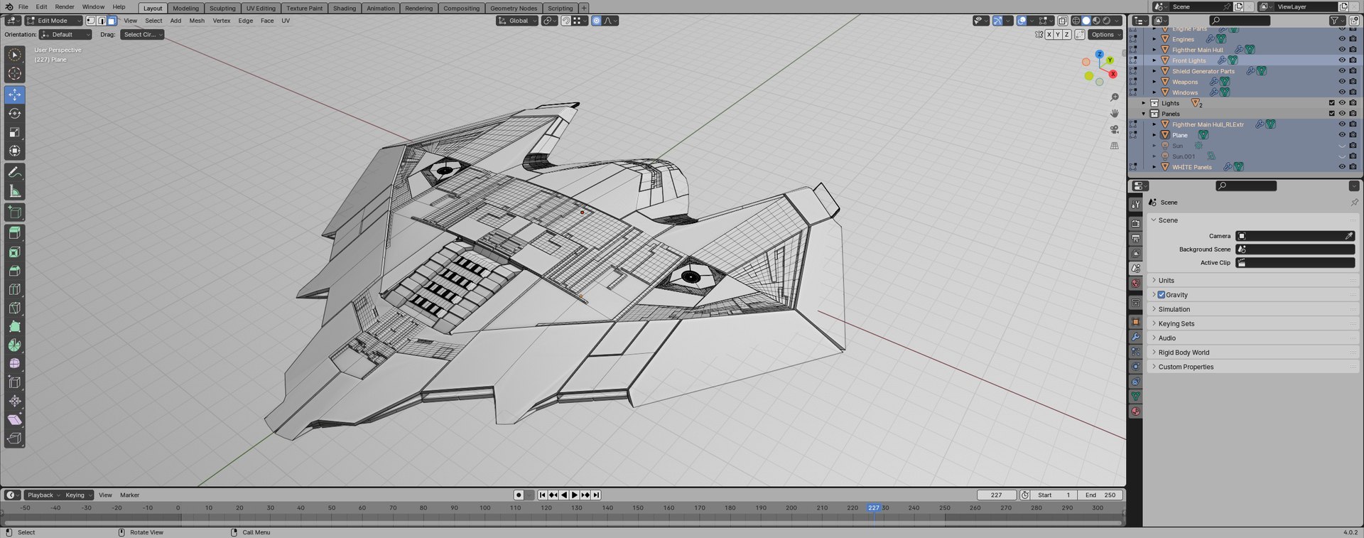 3D FG-38 Engel Medium Fighter Spaceship1 - TurboSquid 2178231