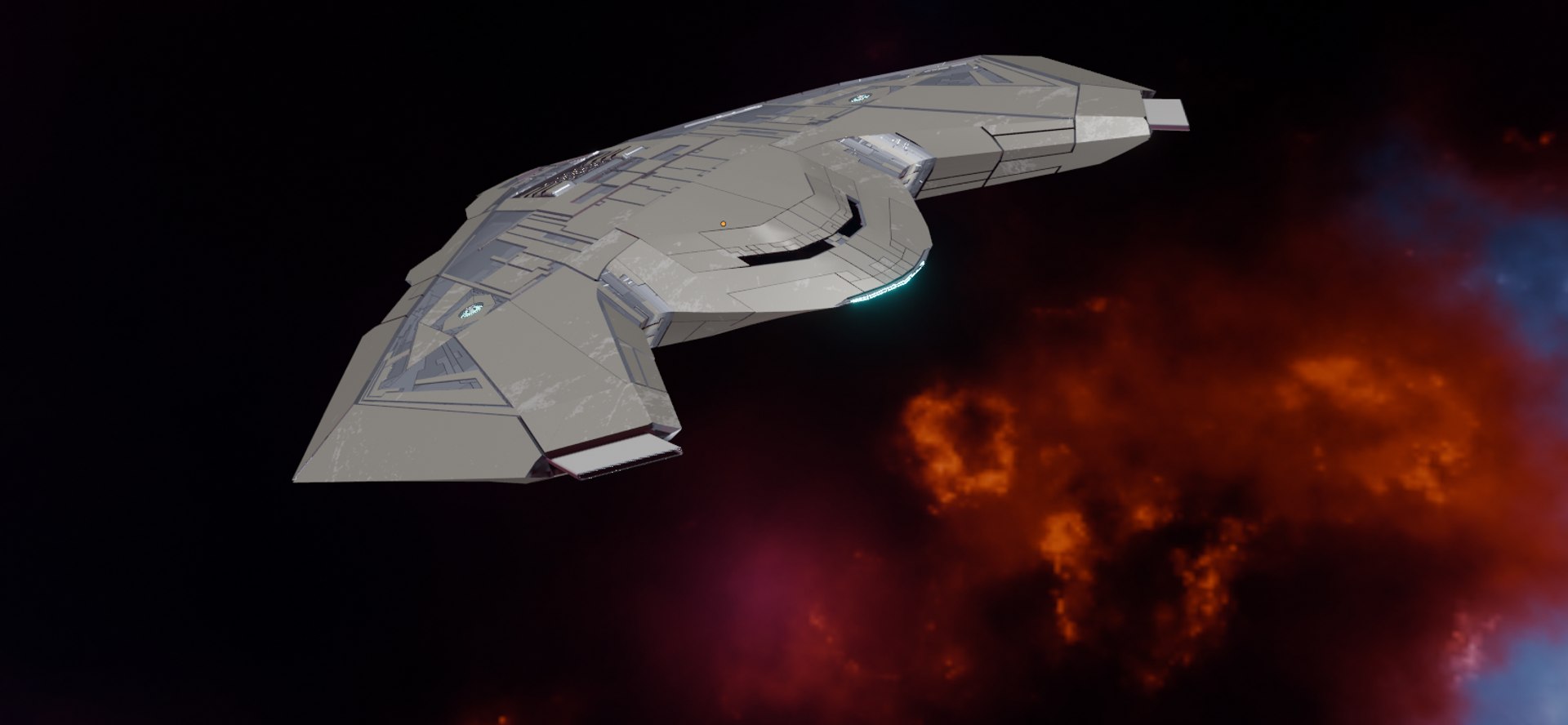 3D FG-38 Engel Medium Fighter Spaceship1 - TurboSquid 2178231