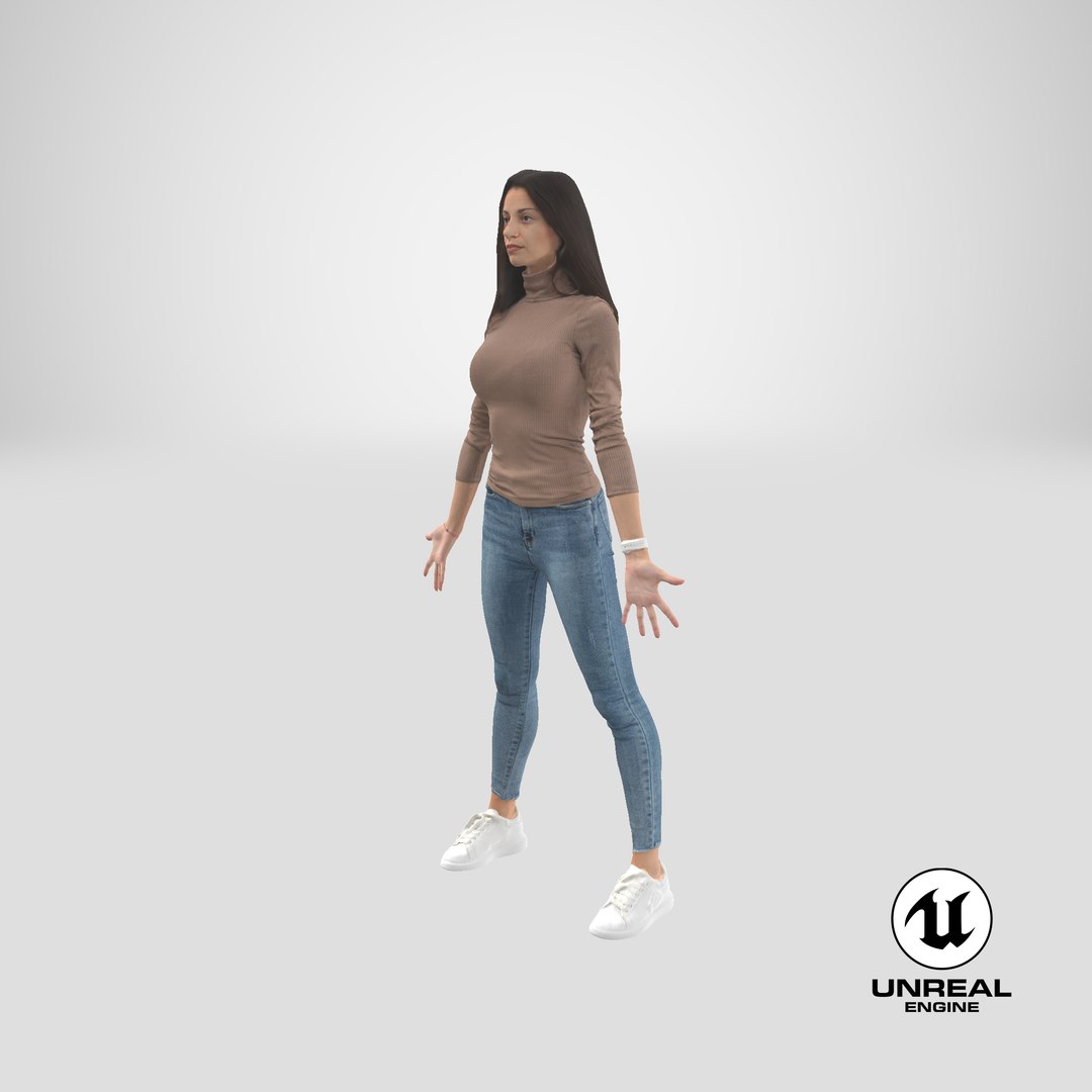 3D Sofia Casual Autumn A Pose - TurboSquid 1982787
