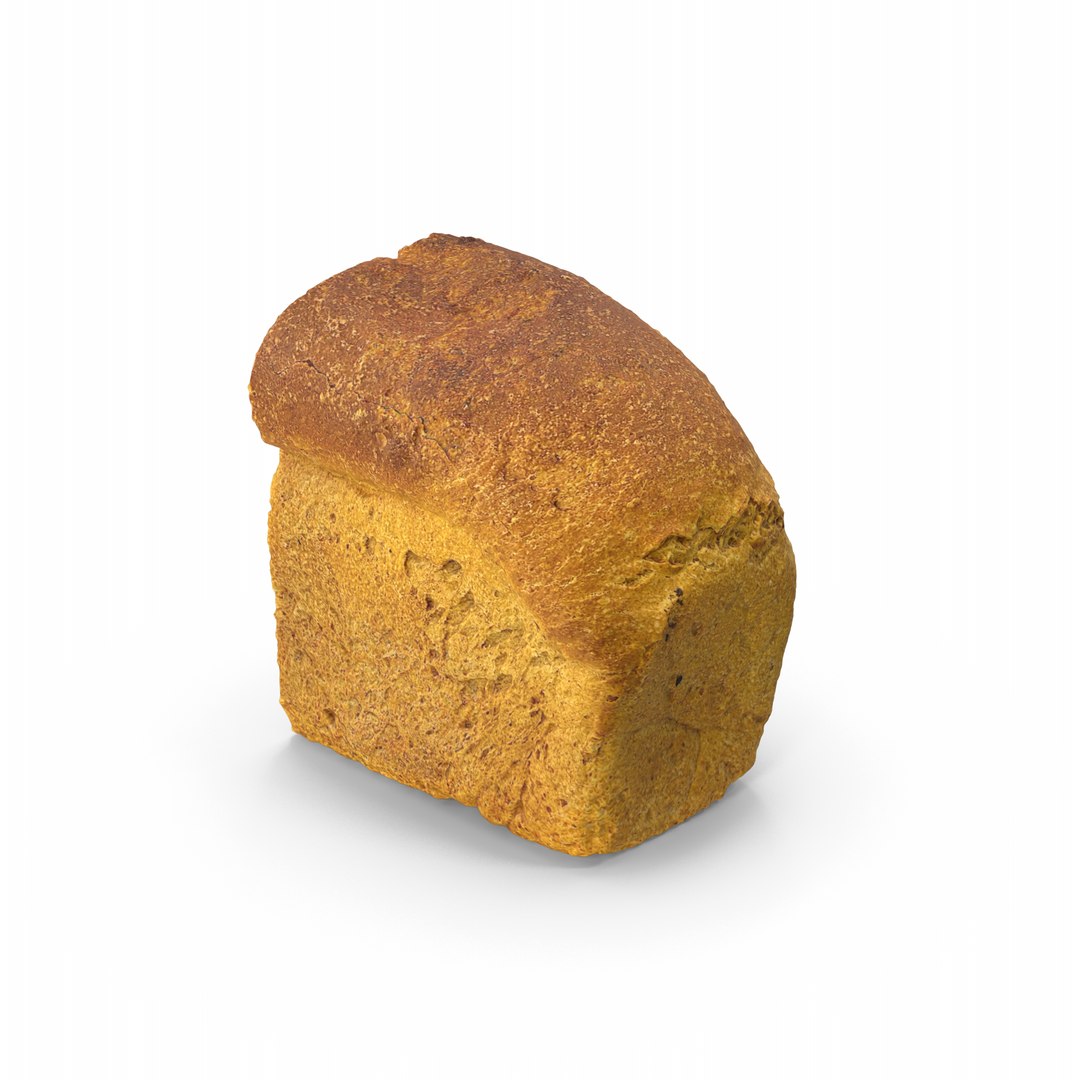 Loaf Bread Half 3D - TurboSquid 2344457