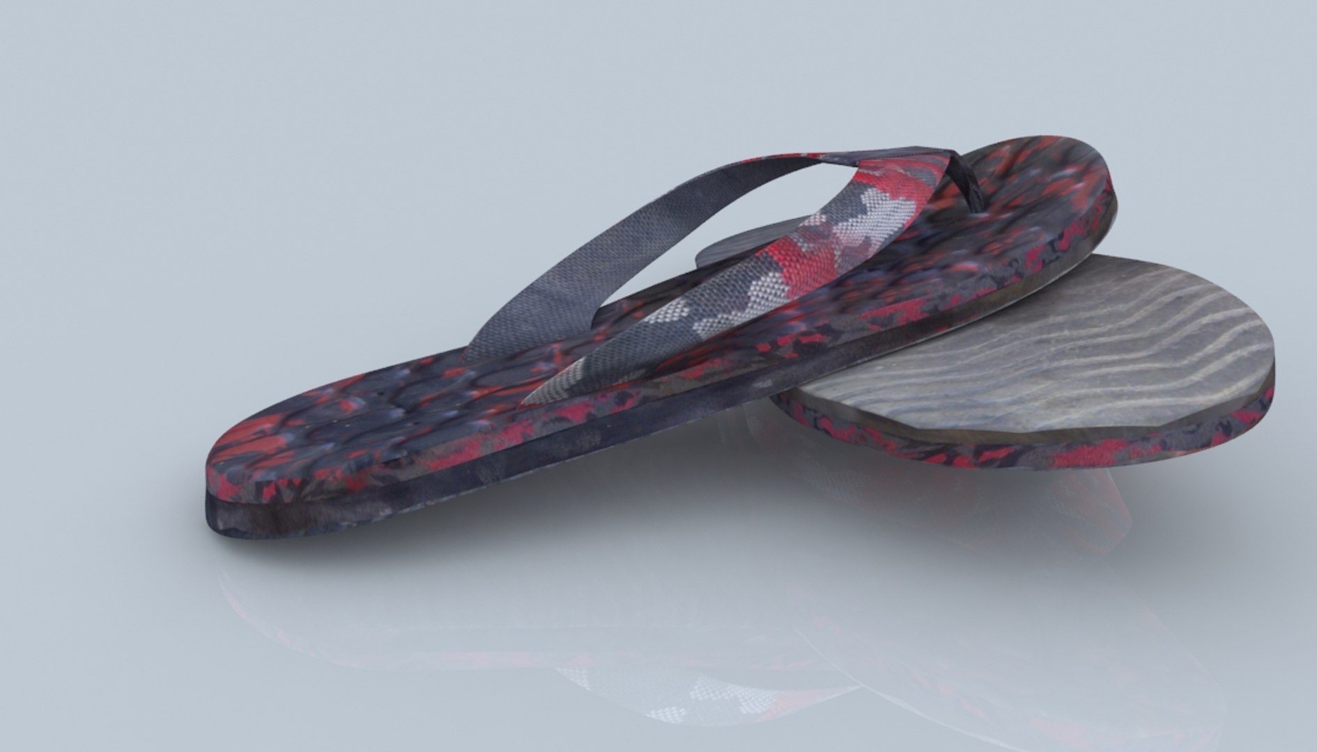3d Model Chancletas Shoes