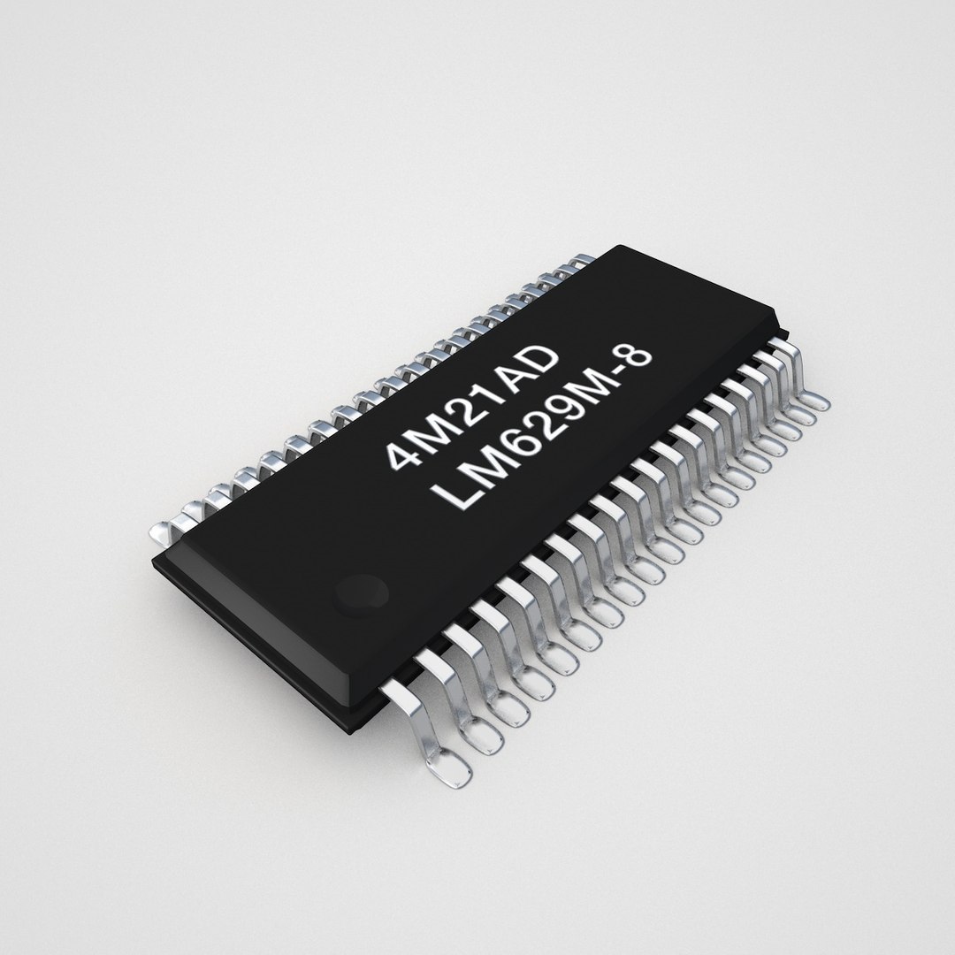 3d model chip qfp