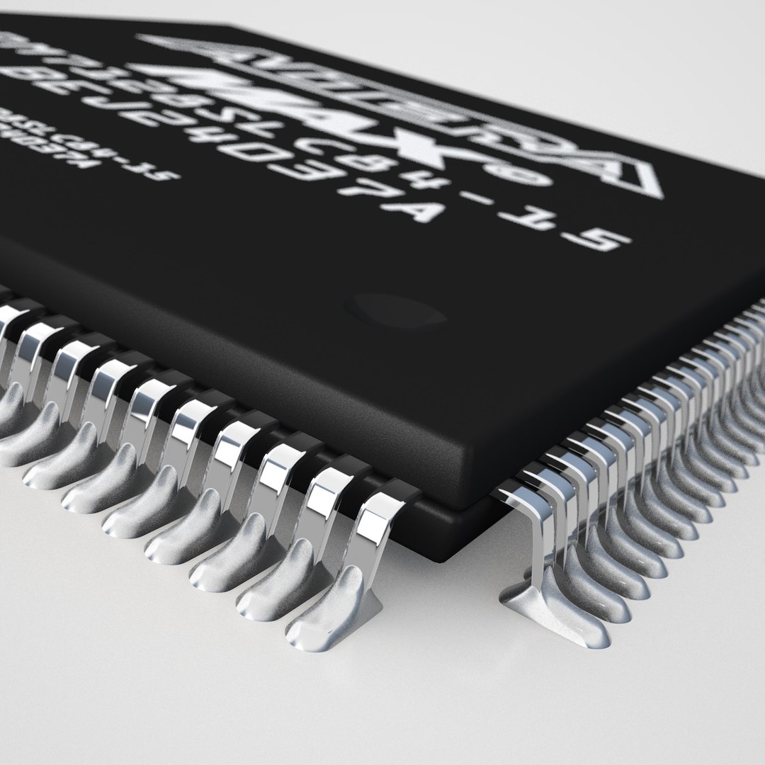 3d model chip qfp