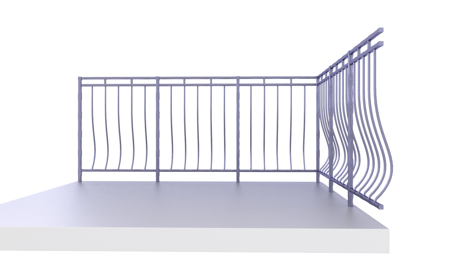 Balustrades Railing Balcony 3D Model 1 3D - TurboSquid 1814968