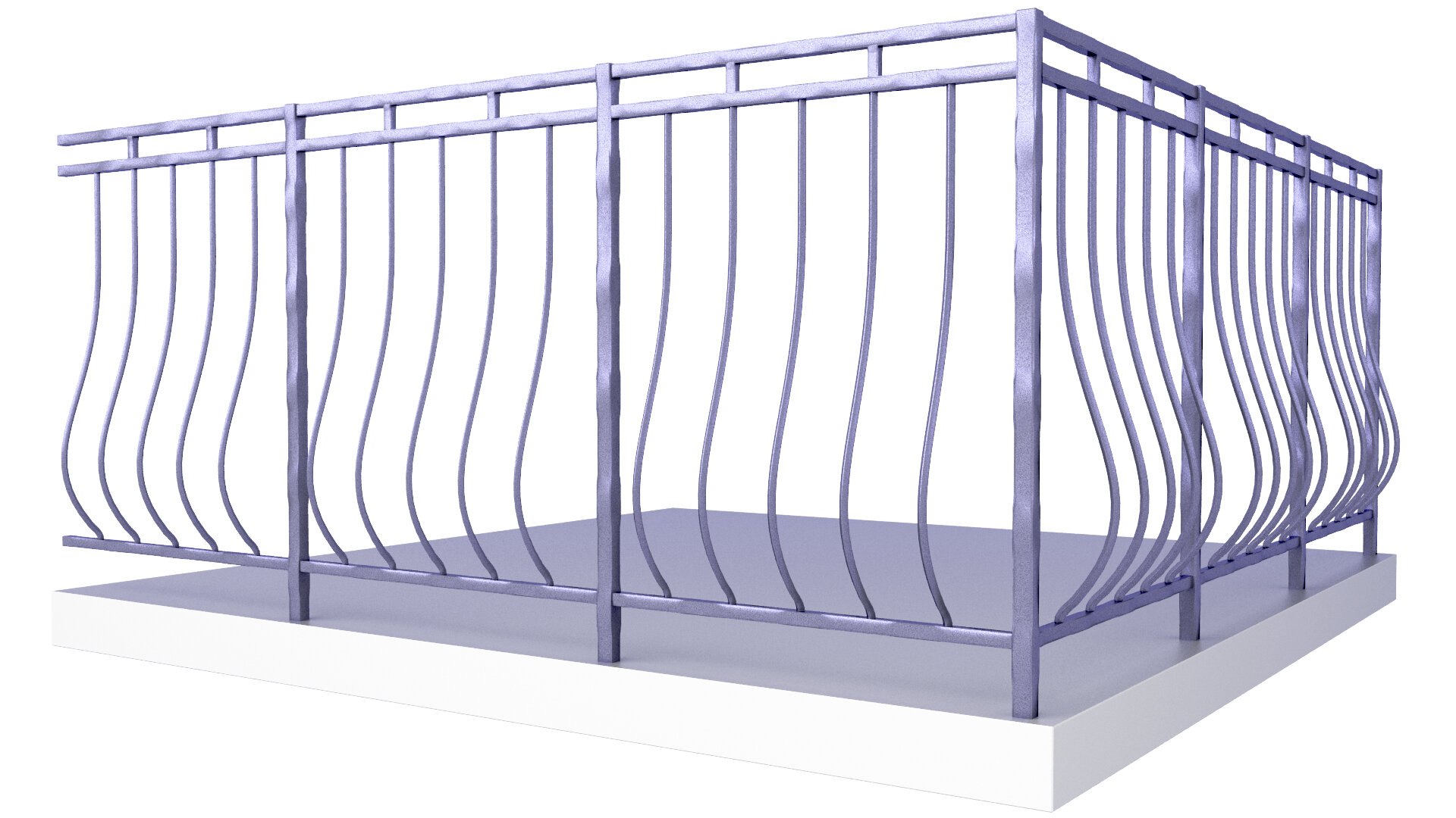 Balustrades Railing Balcony 3D Model 1 3D - TurboSquid 1814968