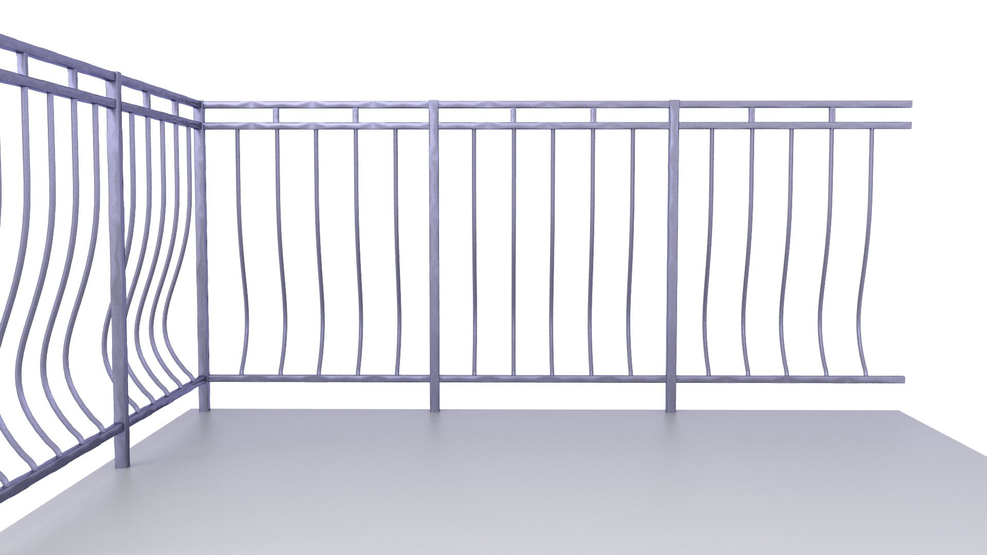 Balustrades Railing Balcony 3D Model 1 3D - TurboSquid 1814968