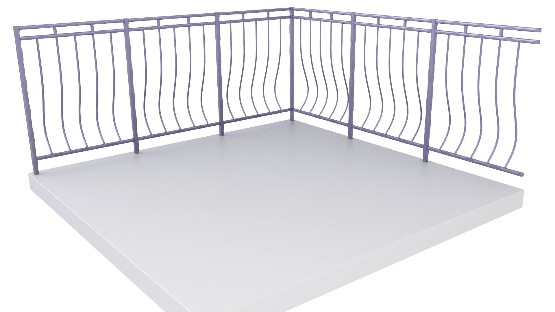 Balustrades Railing Balcony 3D Model 1 3D - TurboSquid 1814968