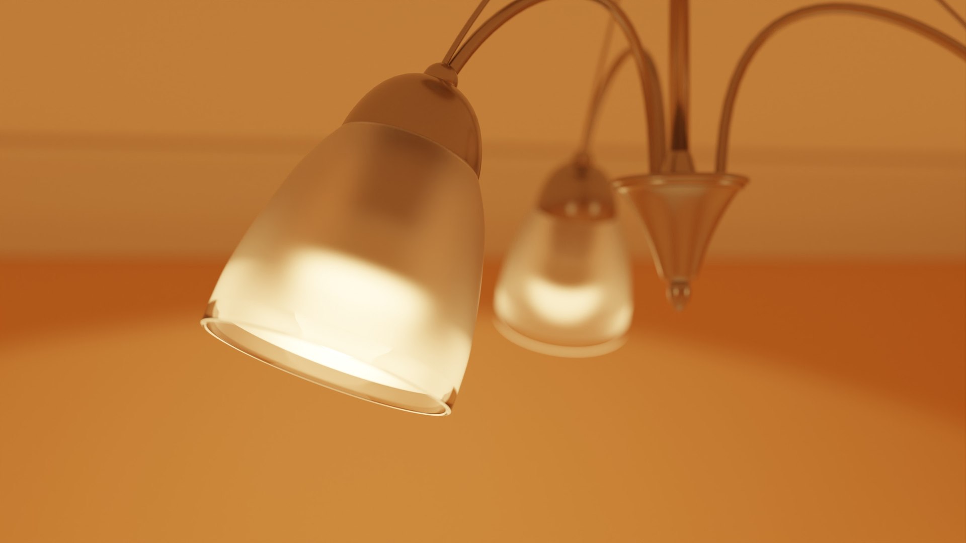 3D Triple Ceiling Light - TurboSquid 1875100