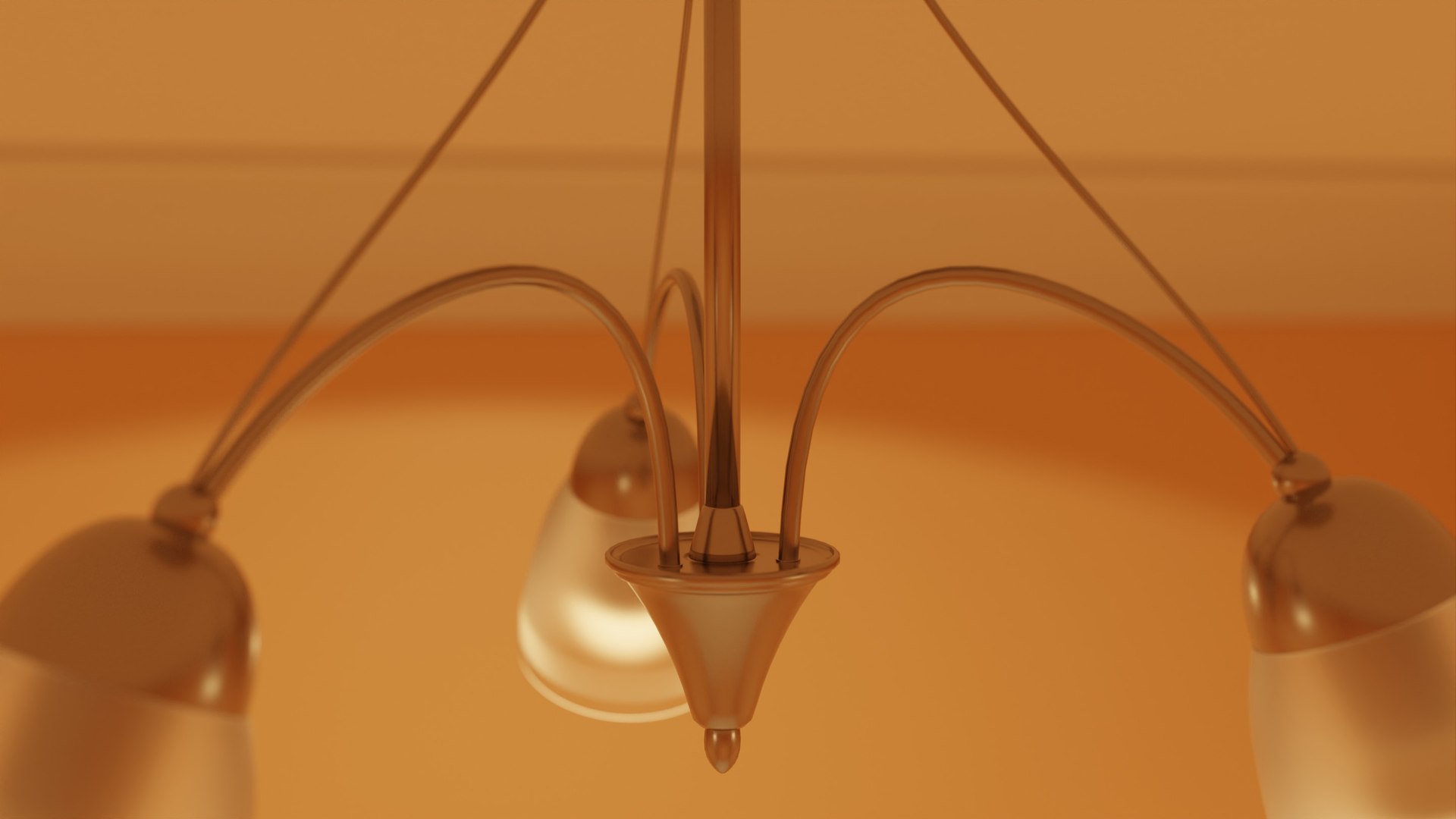 3D Triple Ceiling Light - TurboSquid 1875100