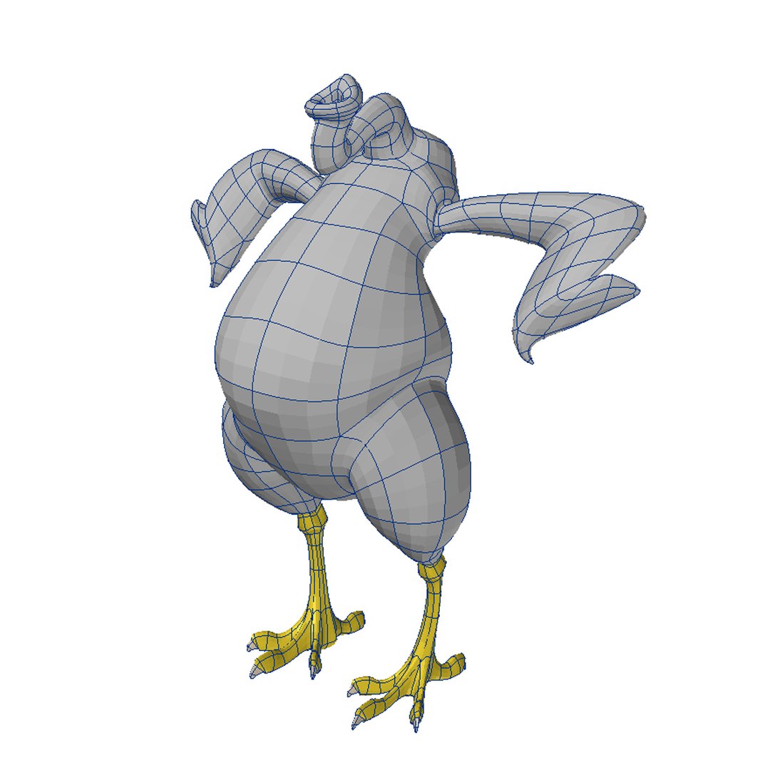 3d Model Chicken Cartoon
