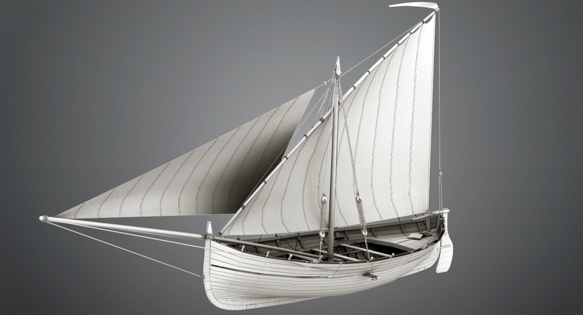 3D Sailing Boat Falkusa Gajeta - TurboSquid 1299561