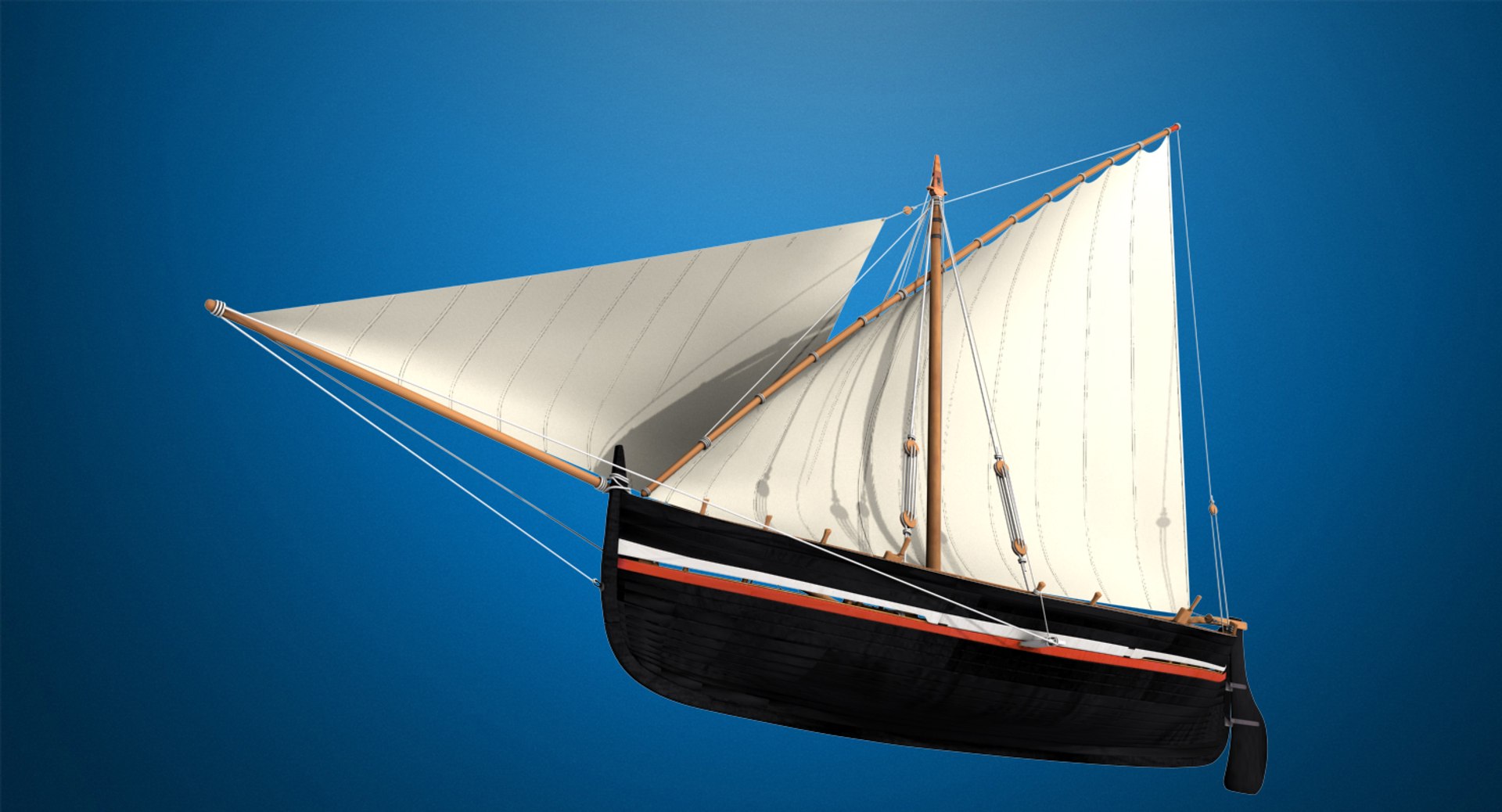 3D Sailing Boat Falkusa Gajeta - TurboSquid 1299561