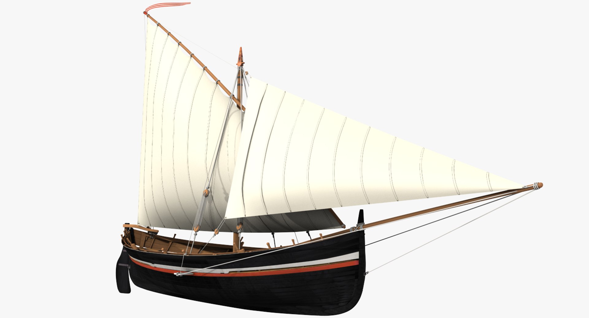 3D sailing boat falkusa gajeta - TurboSquid 1299561