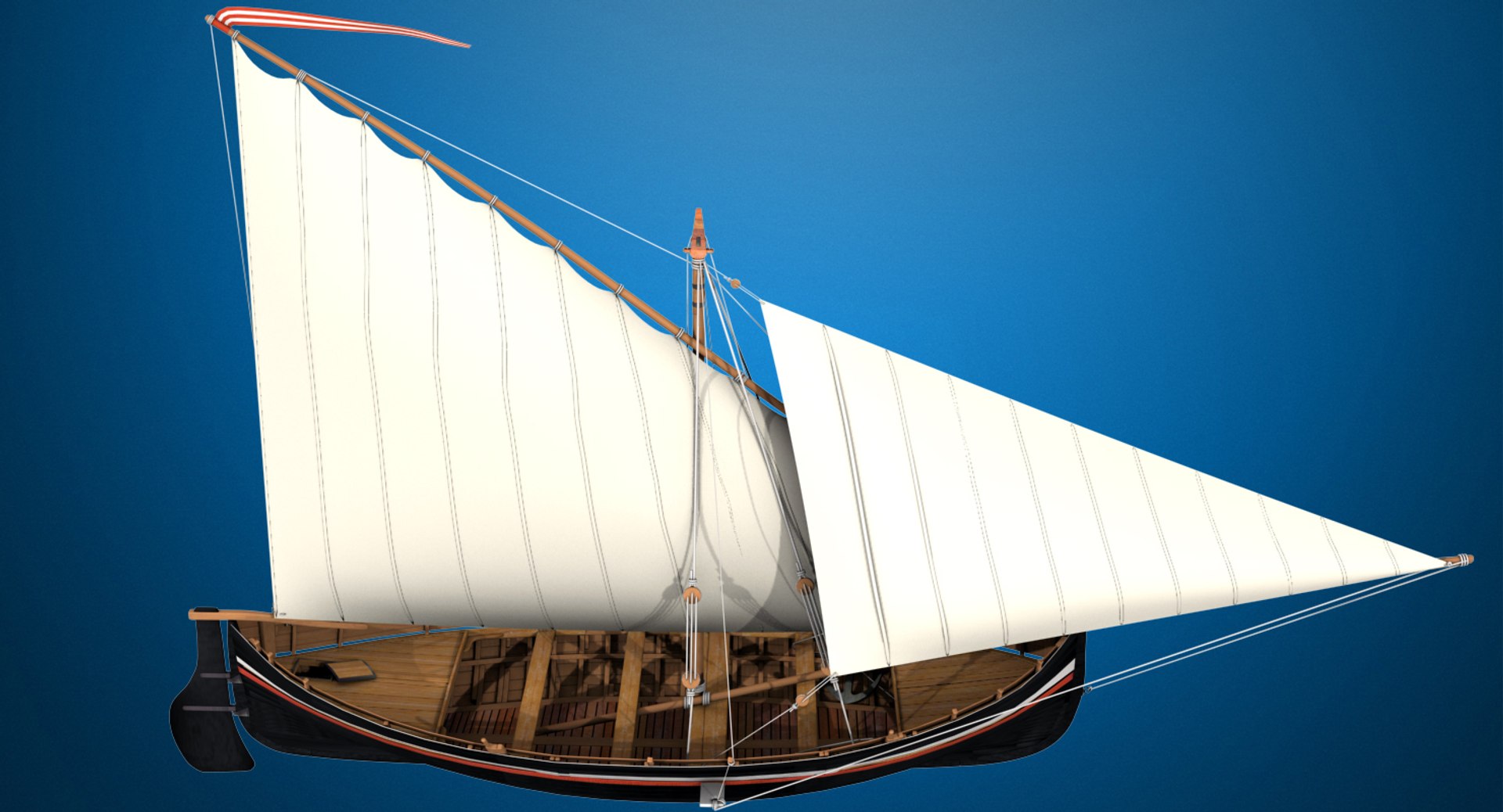 3D Sailing Boat Falkusa Gajeta - TurboSquid 1299561
