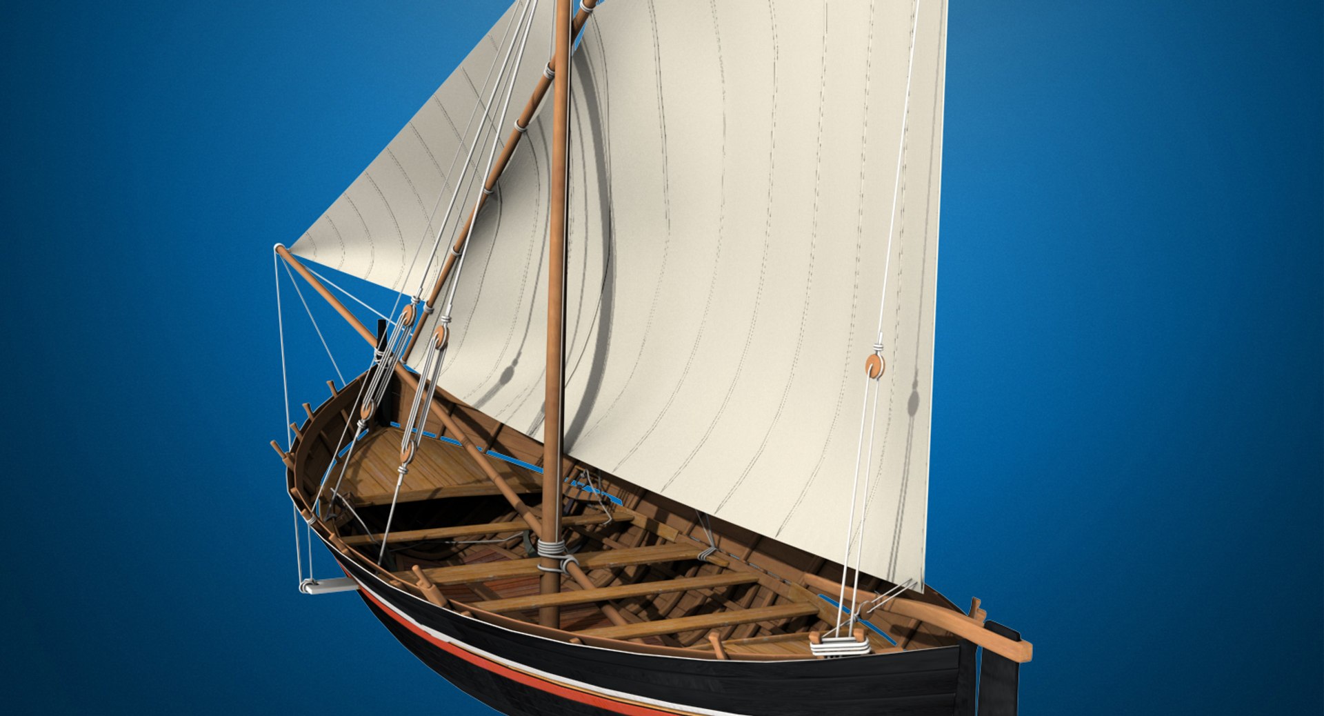 3D Sailing Boat Falkusa Gajeta - TurboSquid 1299561