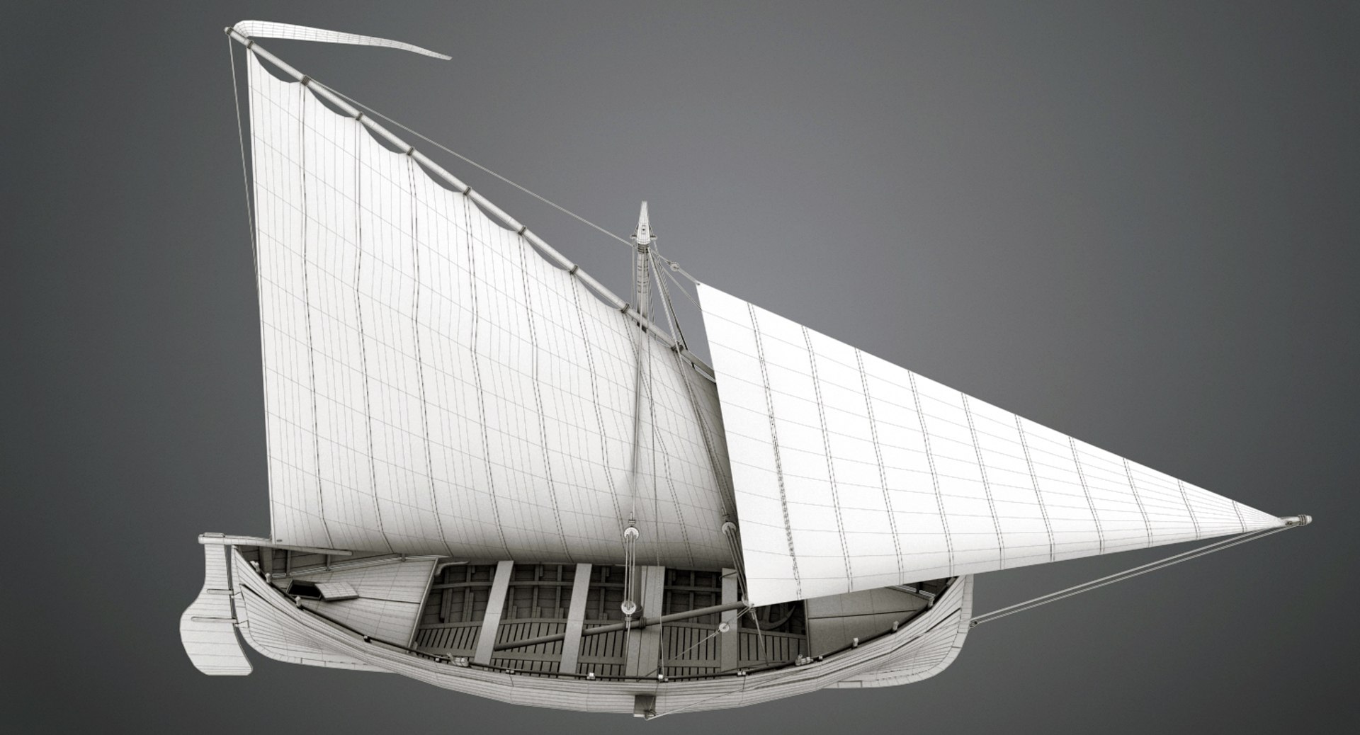 3D sailing boat falkusa gajeta - TurboSquid 1299561