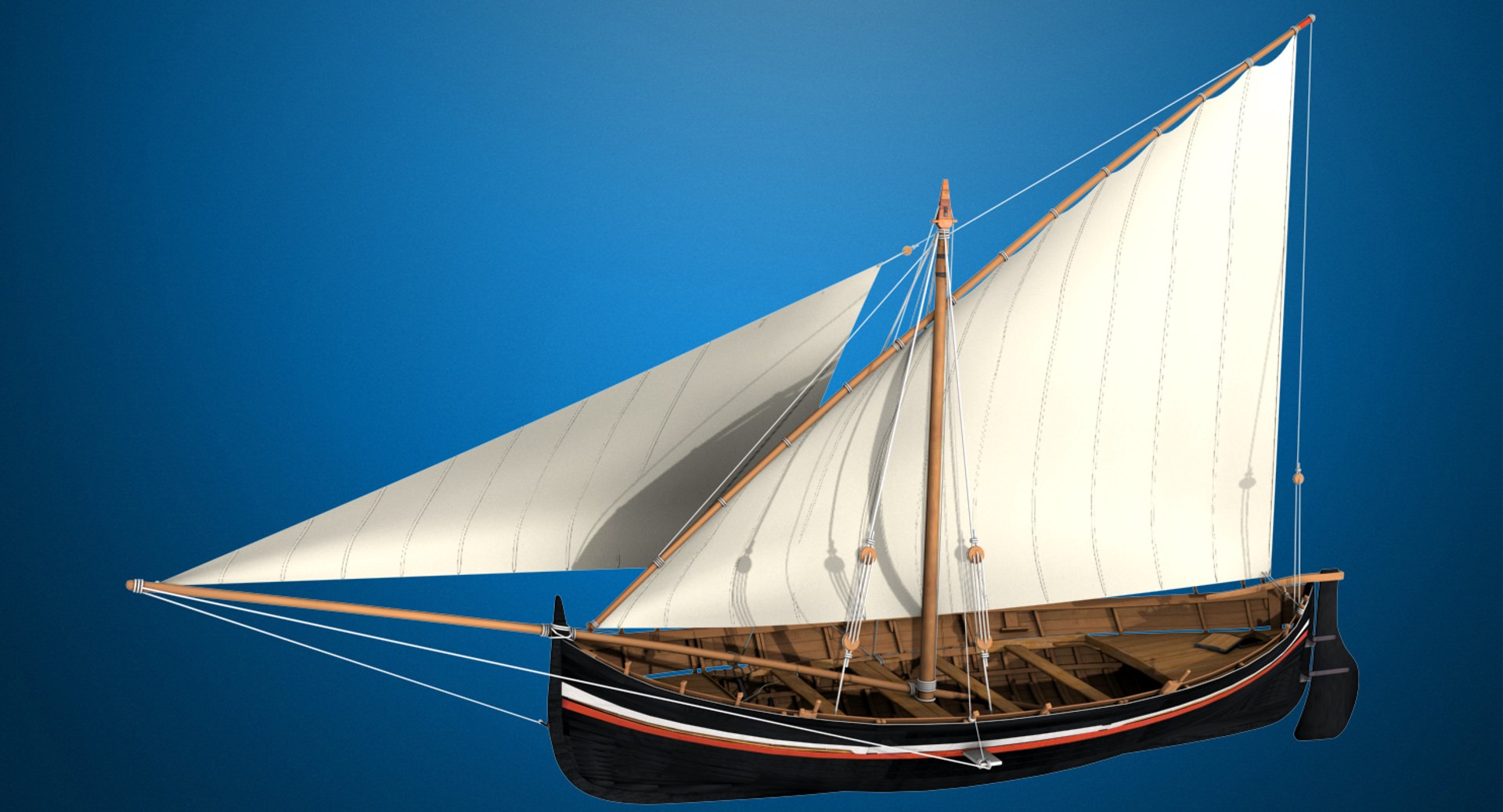 3D Sailing Boat Falkusa Gajeta - TurboSquid 1299561