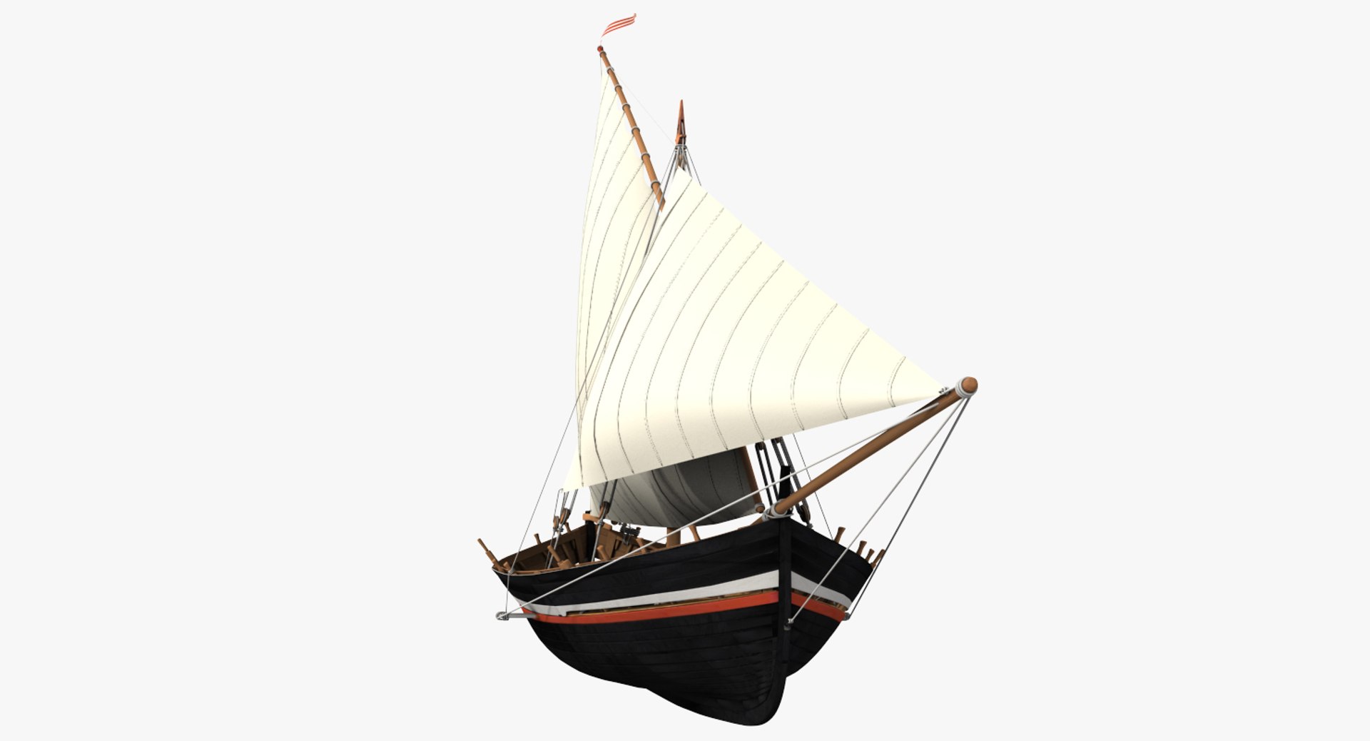 3D sailing boat falkusa gajeta - TurboSquid 1299561