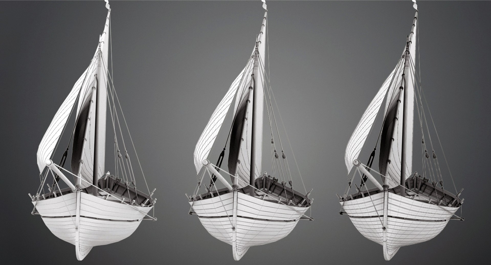3D Sailing Boat Falkusa Gajeta - TurboSquid 1299561