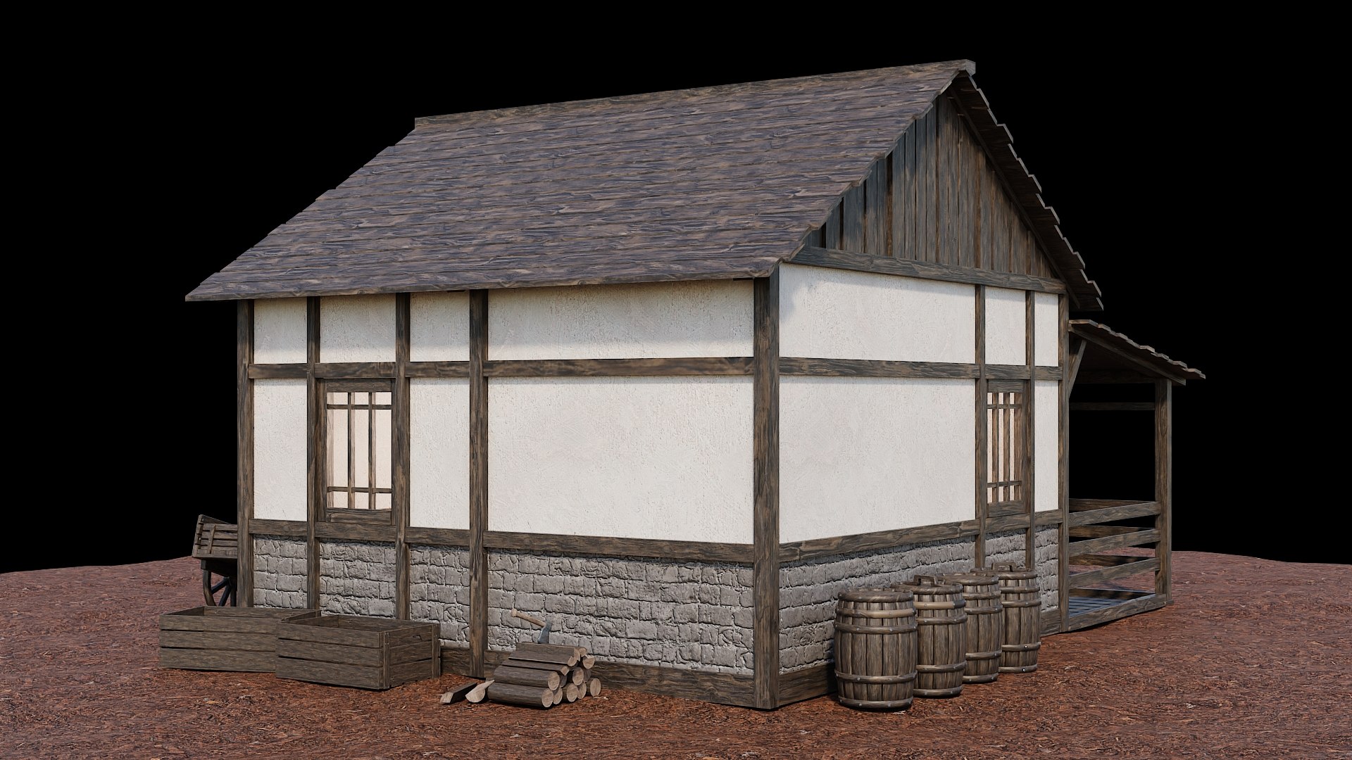 Medieval Village Big Collection 3D Model - TurboSquid 2119339