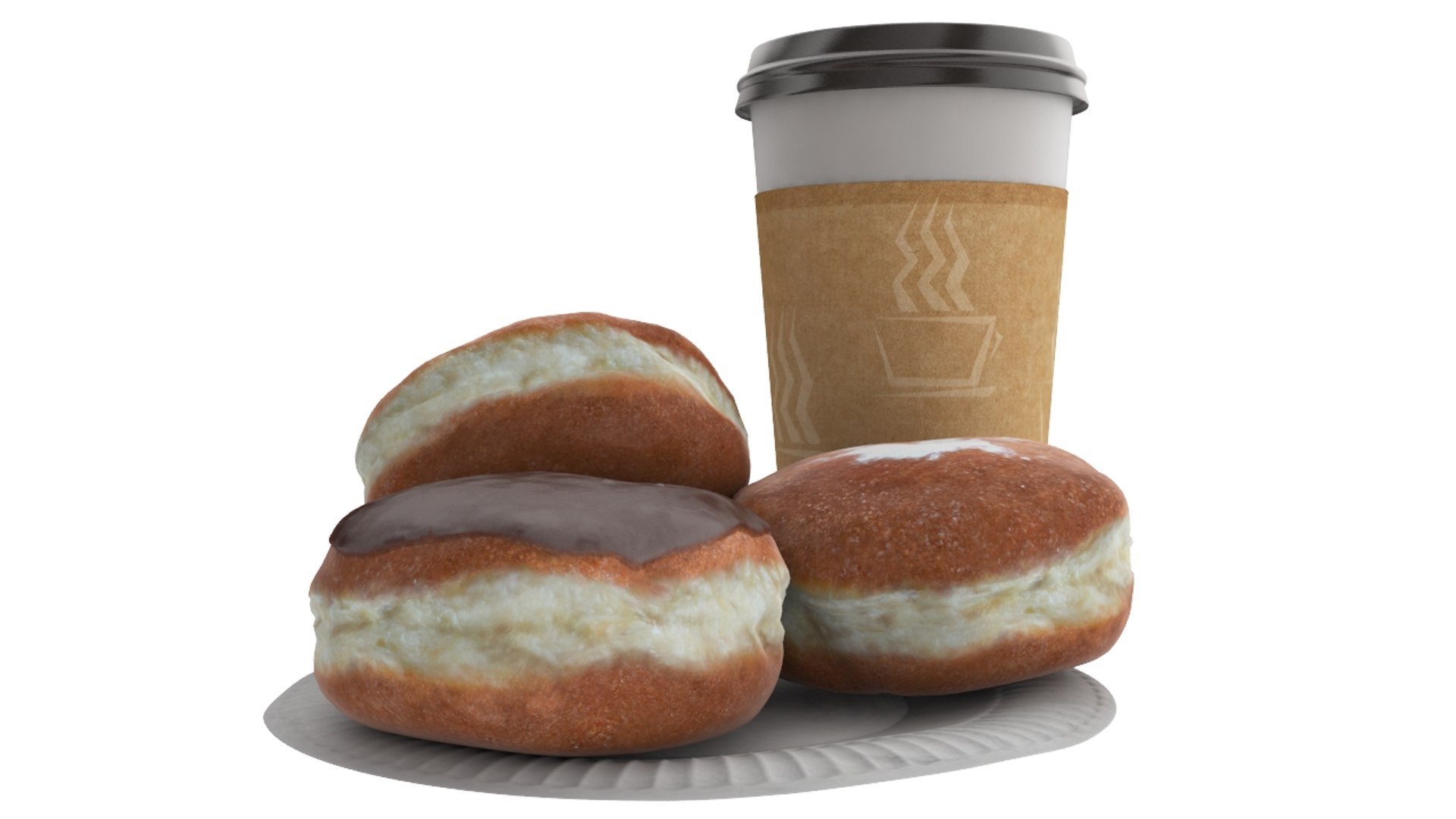 3d Model Coffee Buns