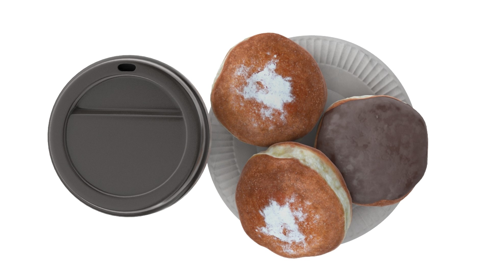 3d Model Coffee Buns