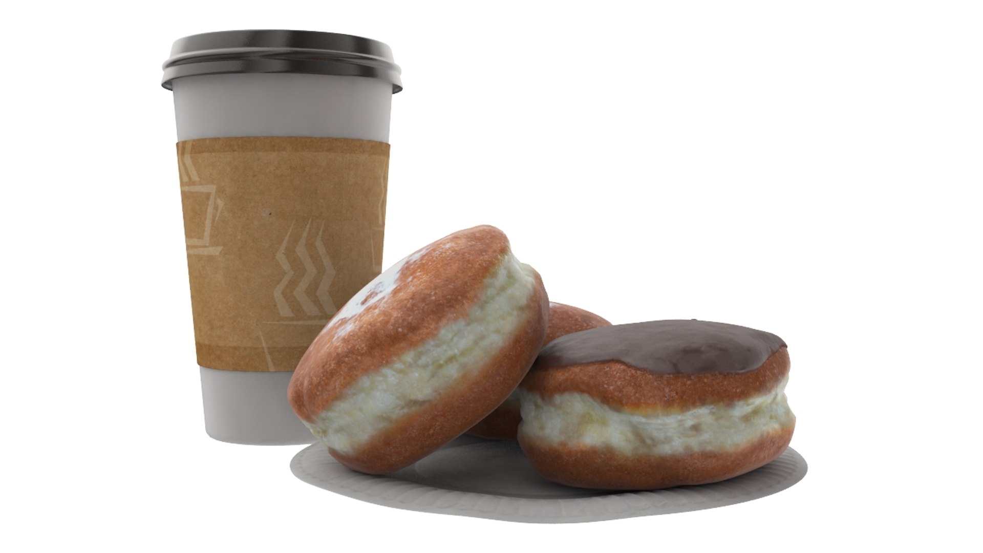 3d Model Coffee Buns