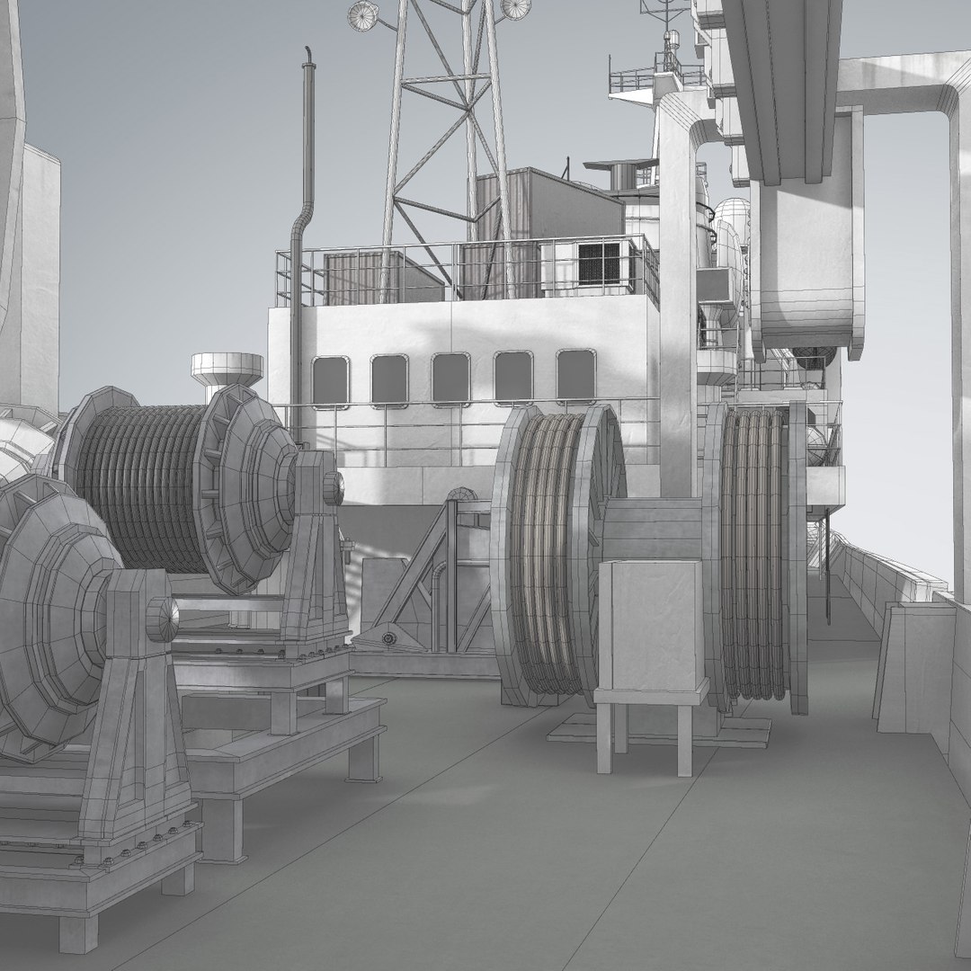 Research Vessel 3d Obj